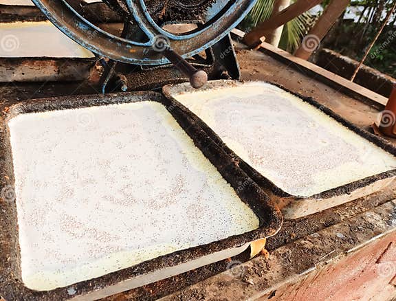 Transform Process of Rubber Milk Latex Process Stock Image - Image of ...