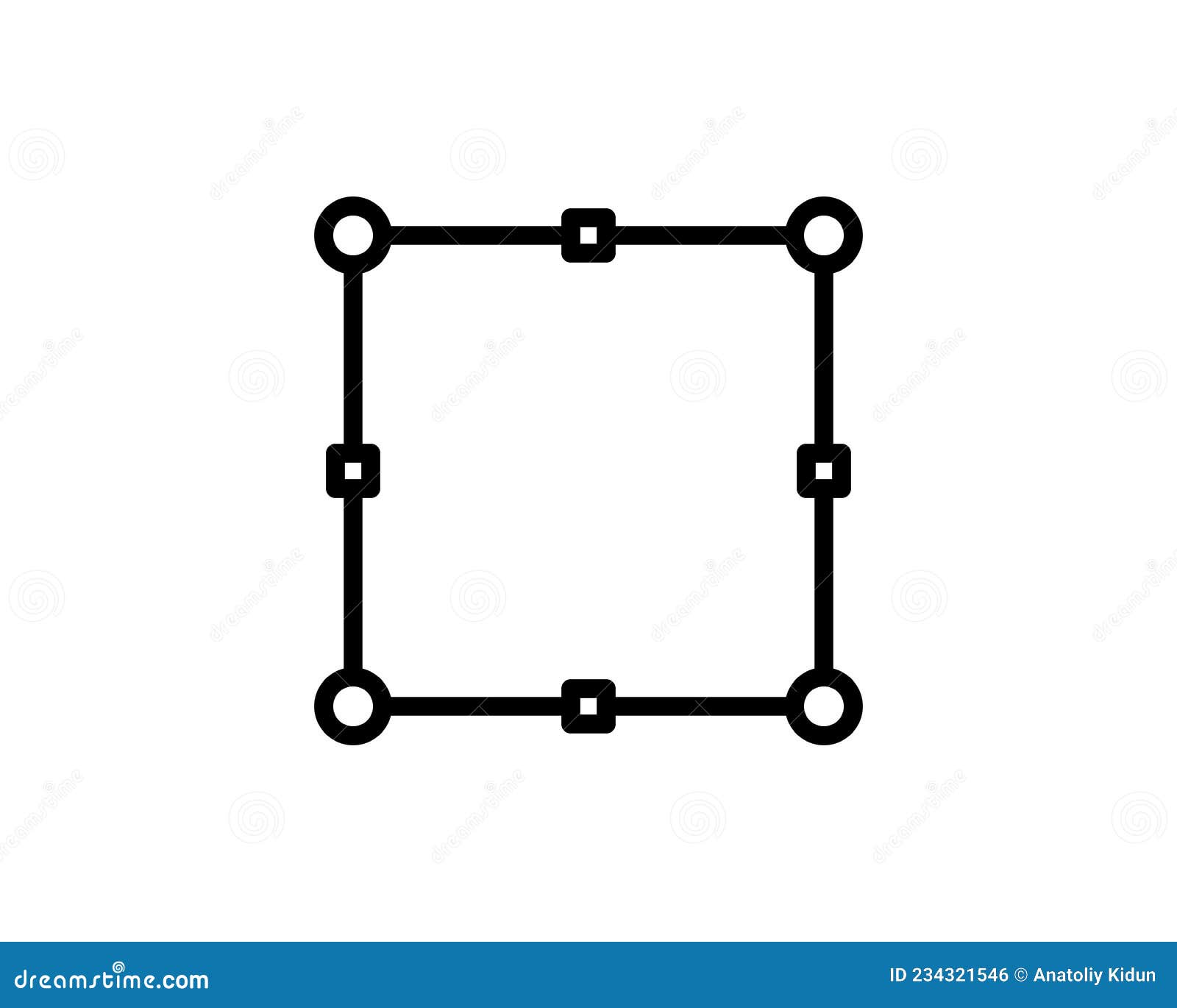 Transform Tool Outline Icon. Linear Style Sign for Mobile Concept and ...