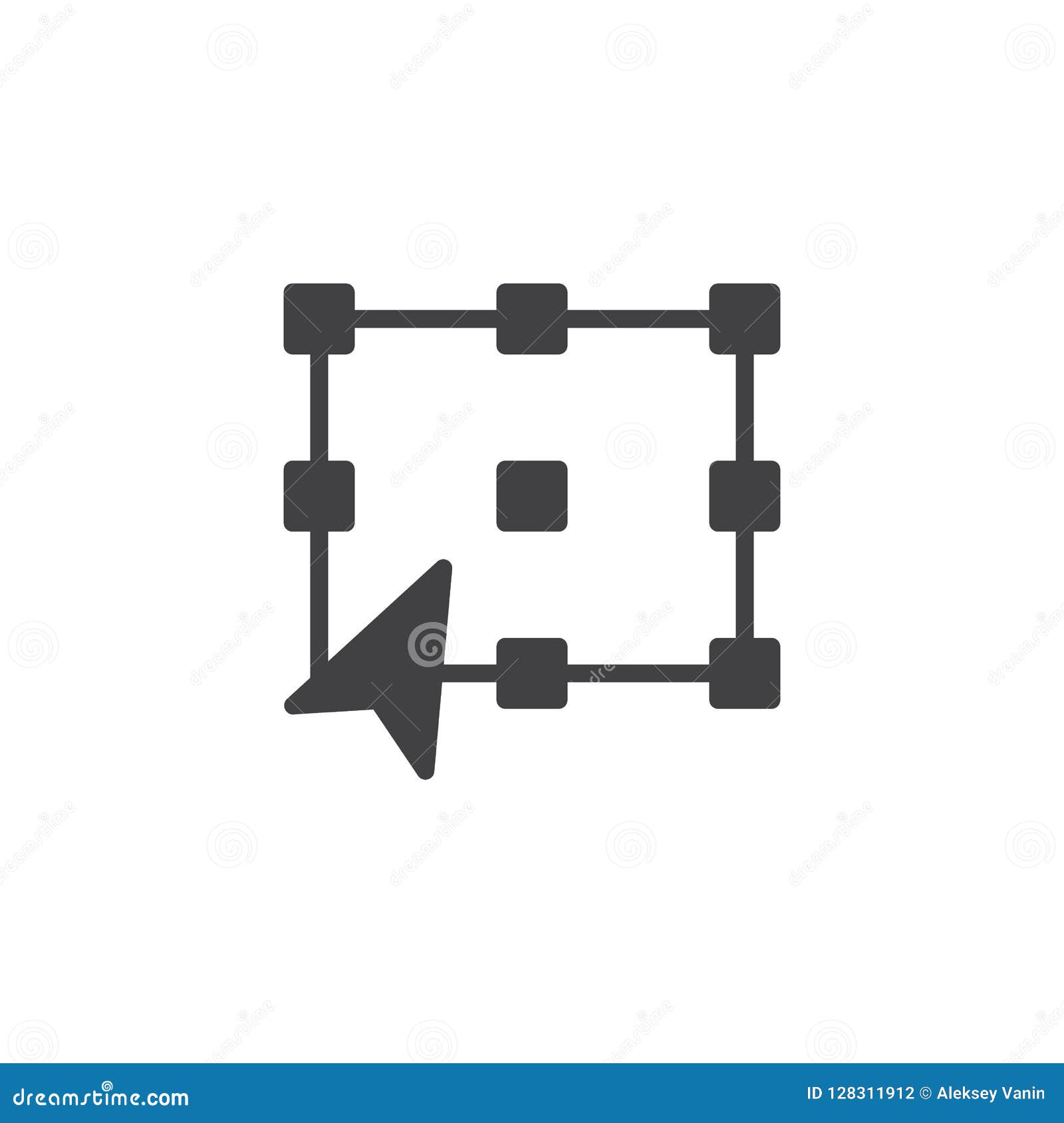 Transform tool vector icon stock vector. Illustration of illustrator ...