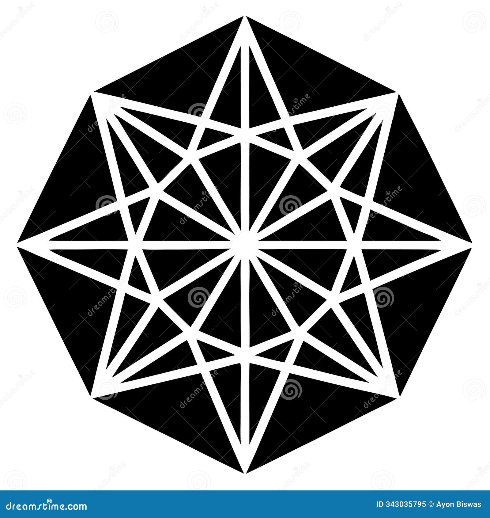 Striking Geometric Silhouette Patterns for Eye-Catching Design Stock ...