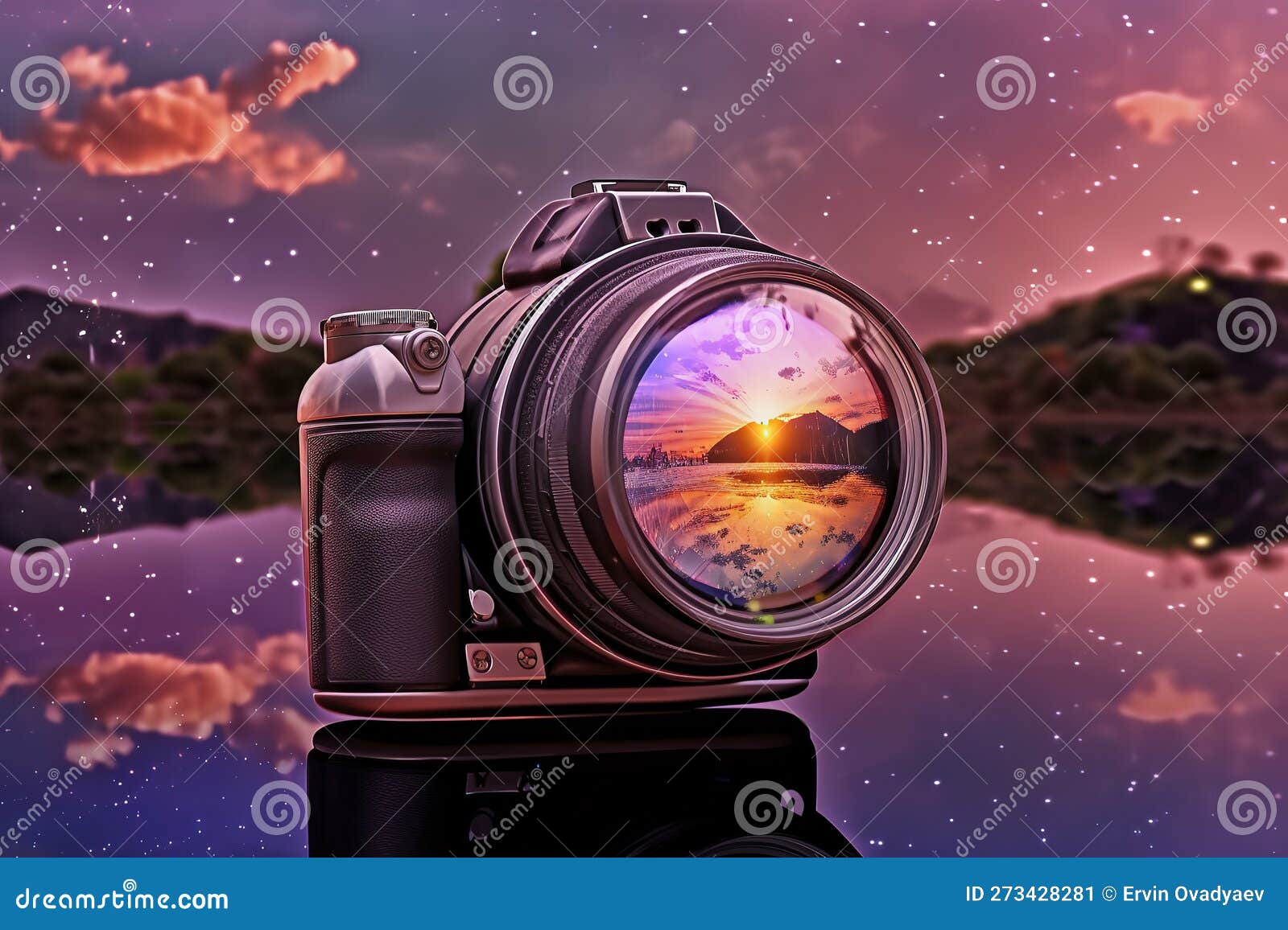 Experience the Future of Photography with AI Camera Artwork. Vibrant ...