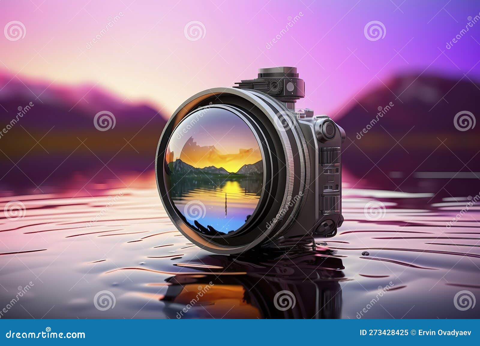 Experience the Future of Photography with AI Camera Artwork. Vibrant ...