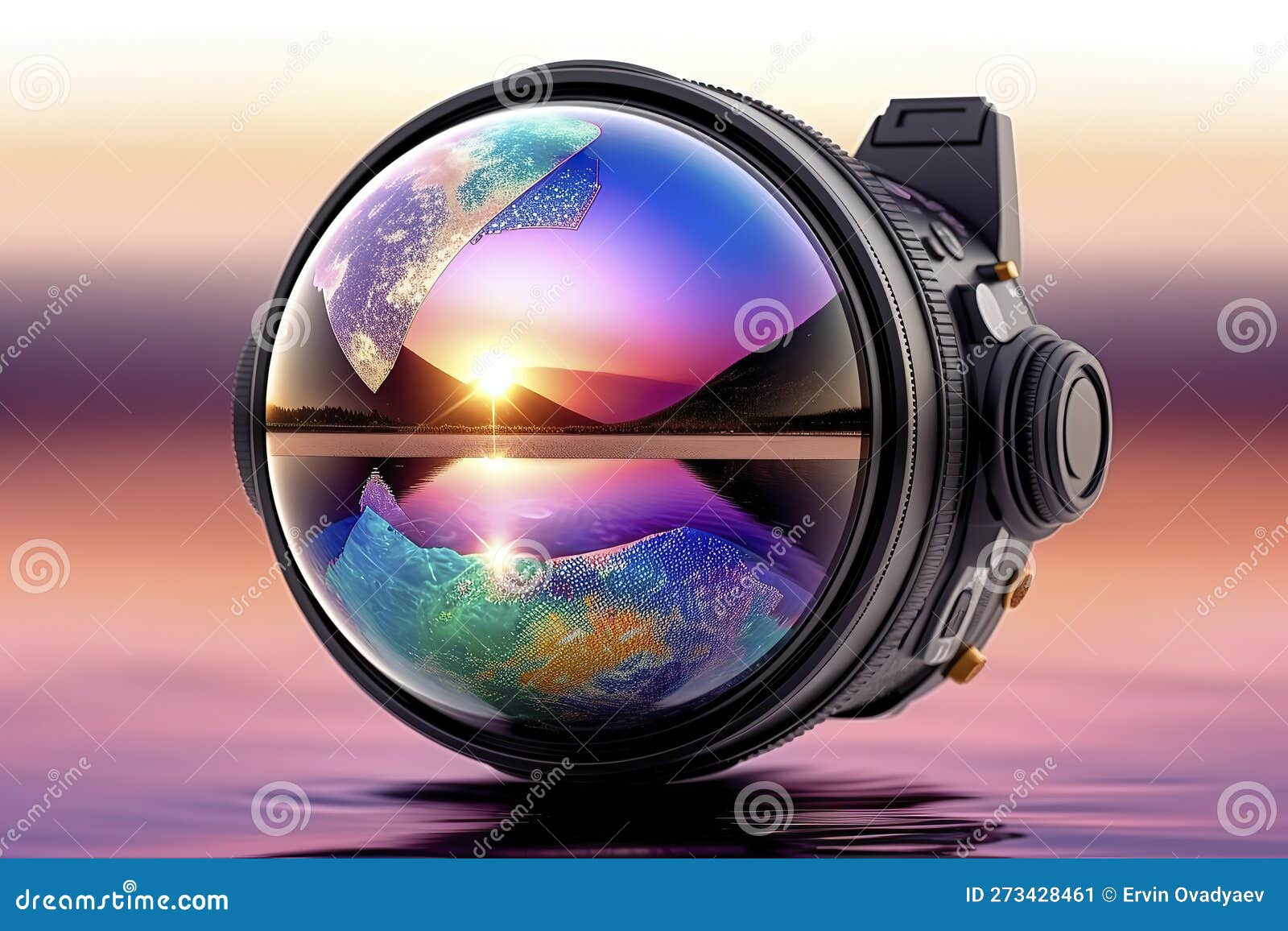 Experience the Future of Photography with AI Camera Artwork. Vibrant ...