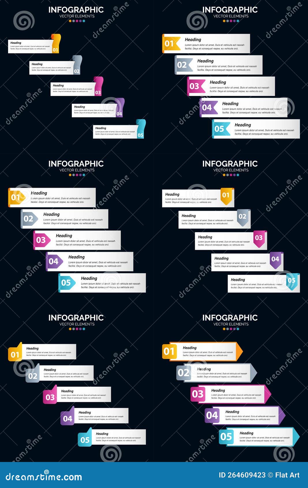 Transform Your Presentation with Our Vector Infographics Pack Stock ...