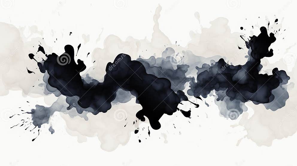 Transform Your Space with a Classic Ink Blot Texture in a Flat ...