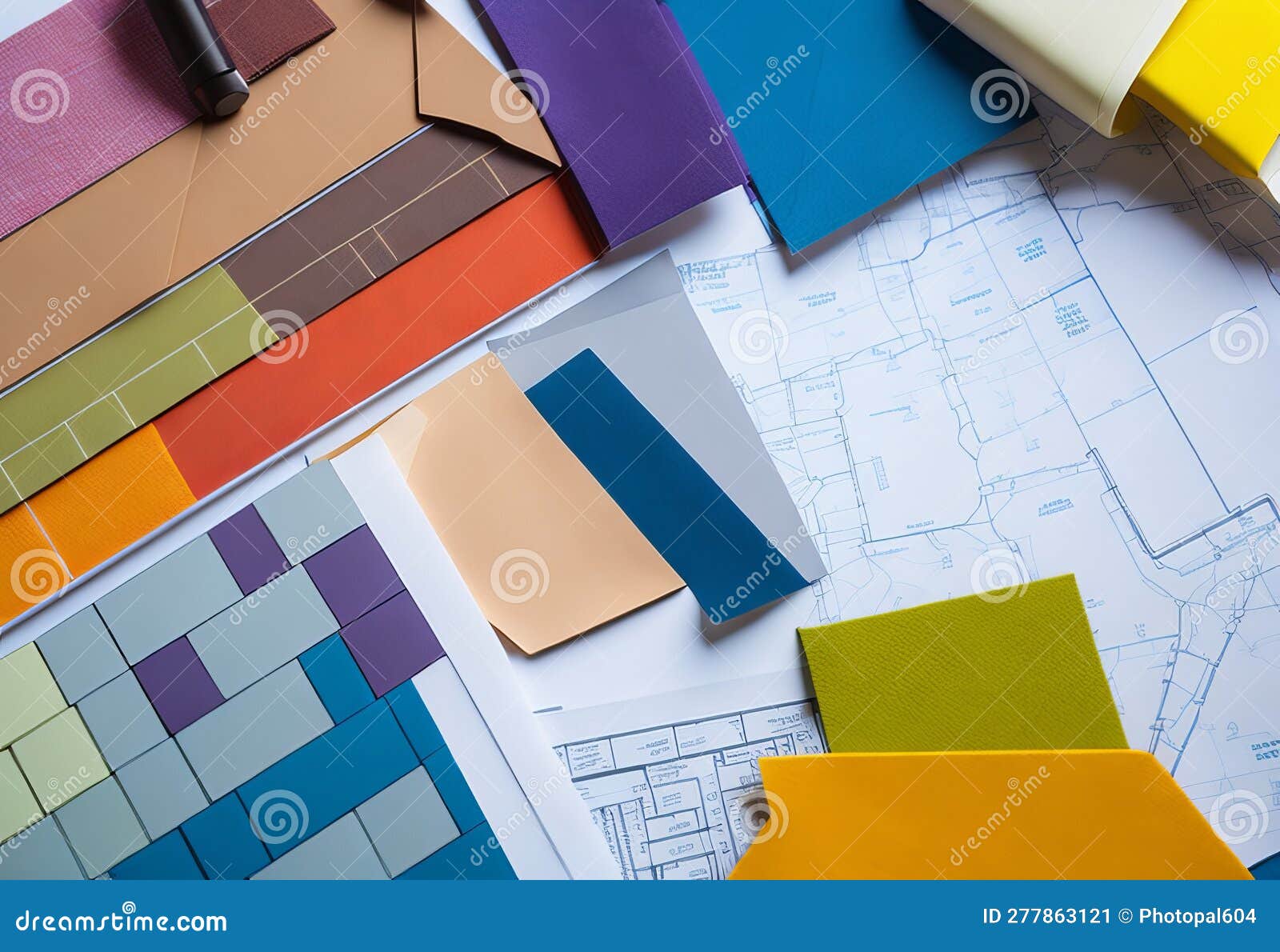 Transform Your Space with Interior Design: Color Samples, Materials ...