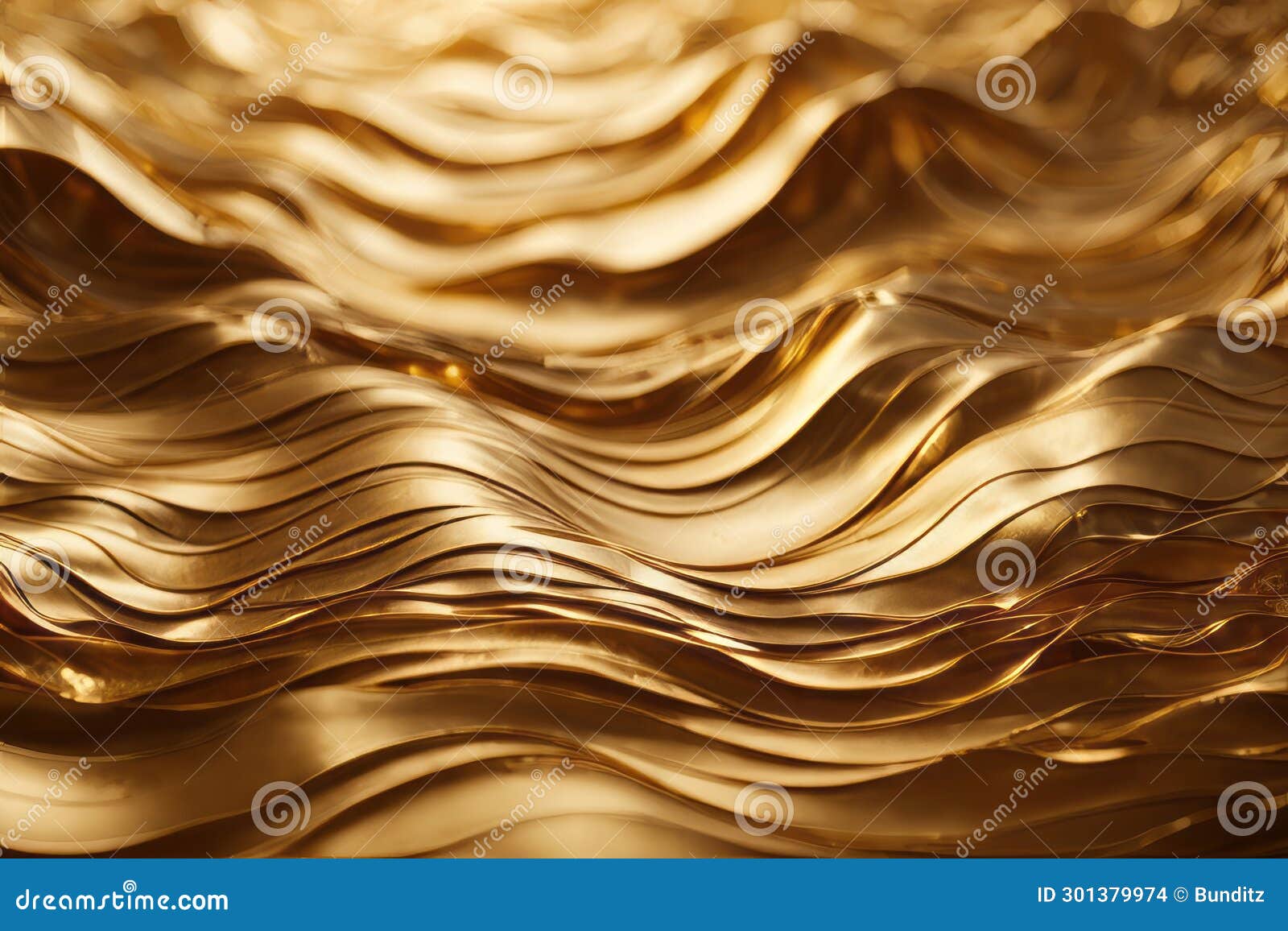 Transform Your Vision into Reality with a Stunning Rendering of a Wavy Gold Background ...