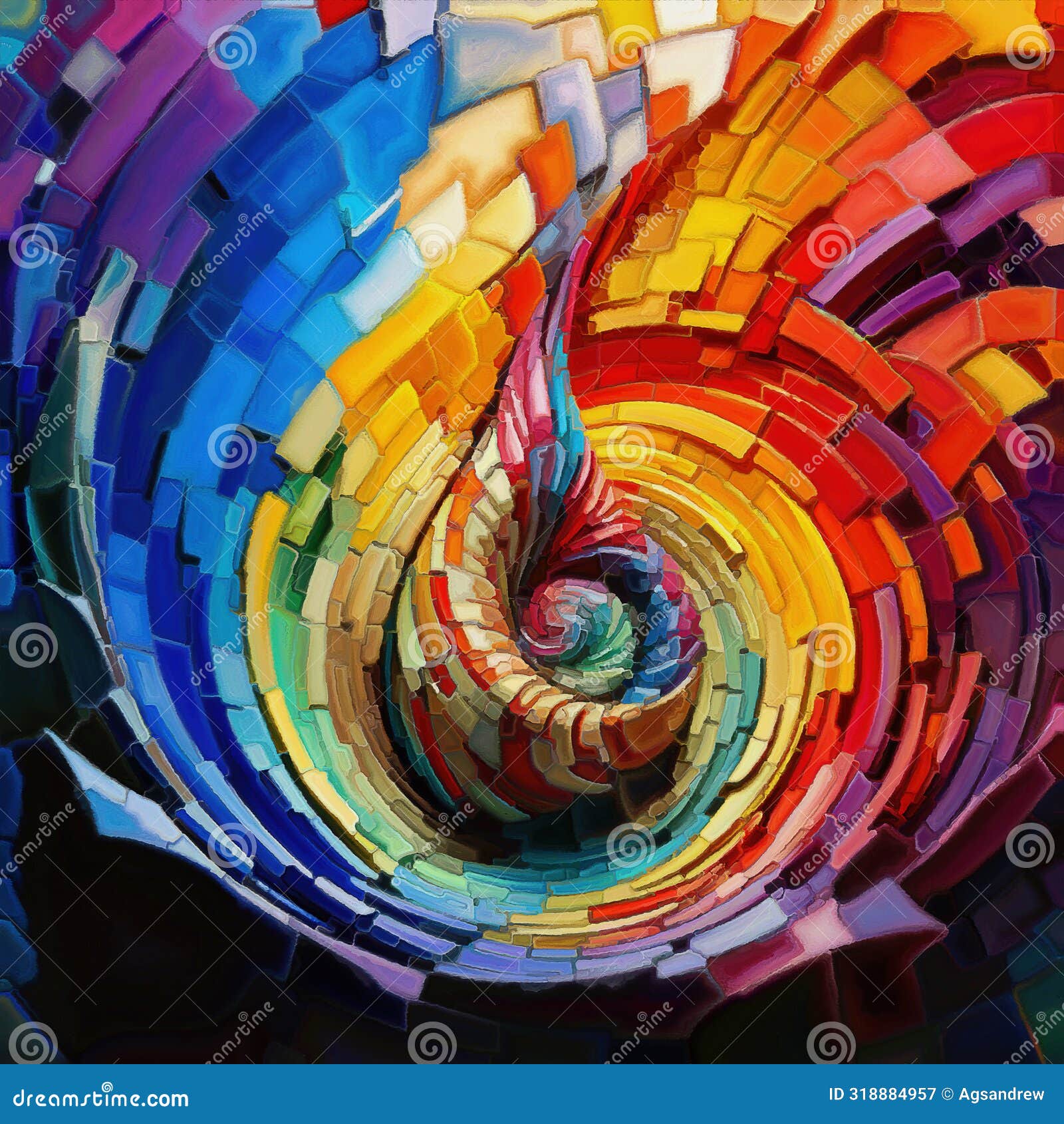 Transformation of Color Compilation Stock Illustration - Illustration ...