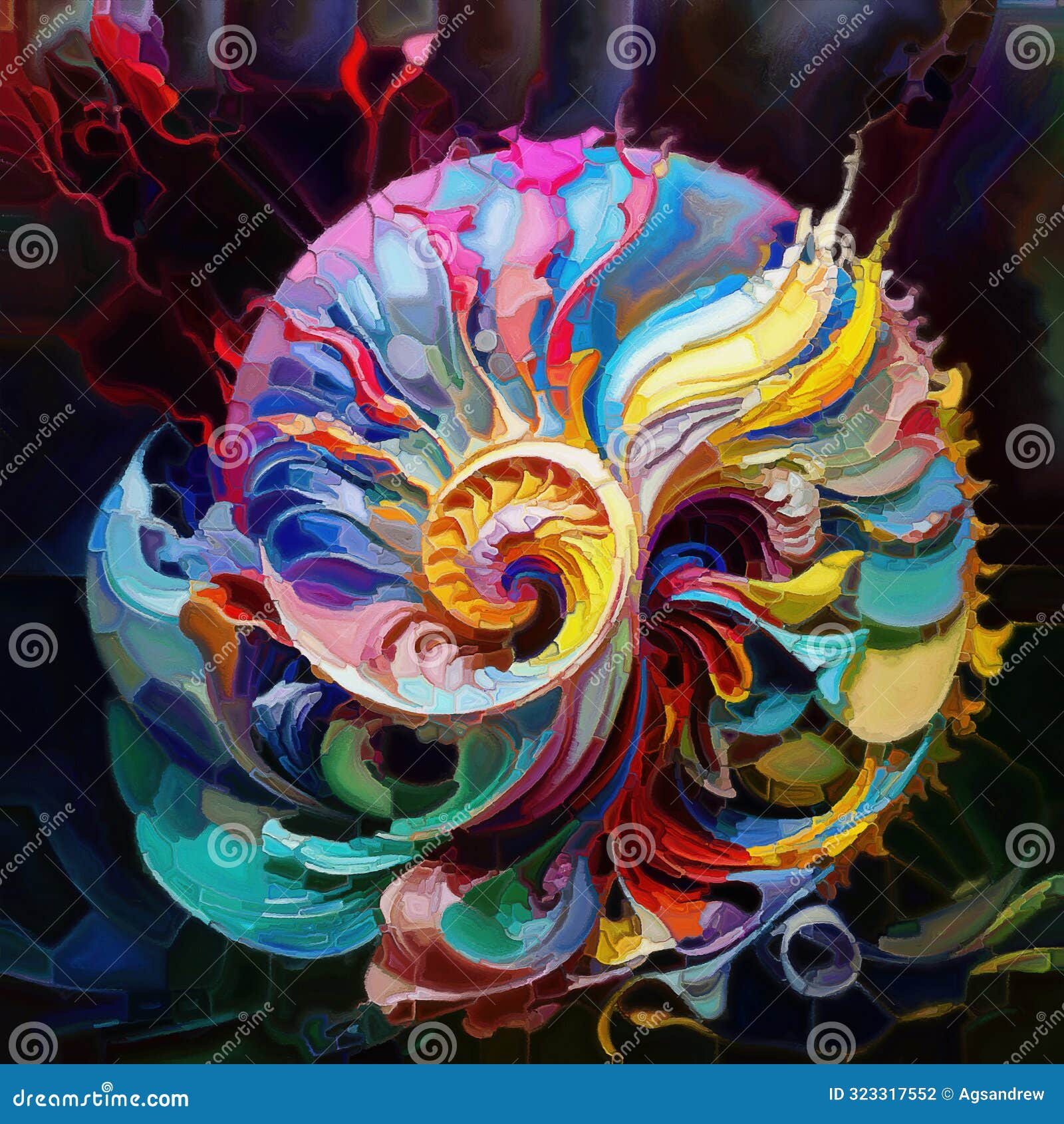 Transformation of Color Compilation Stock Illustration - Illustration ...