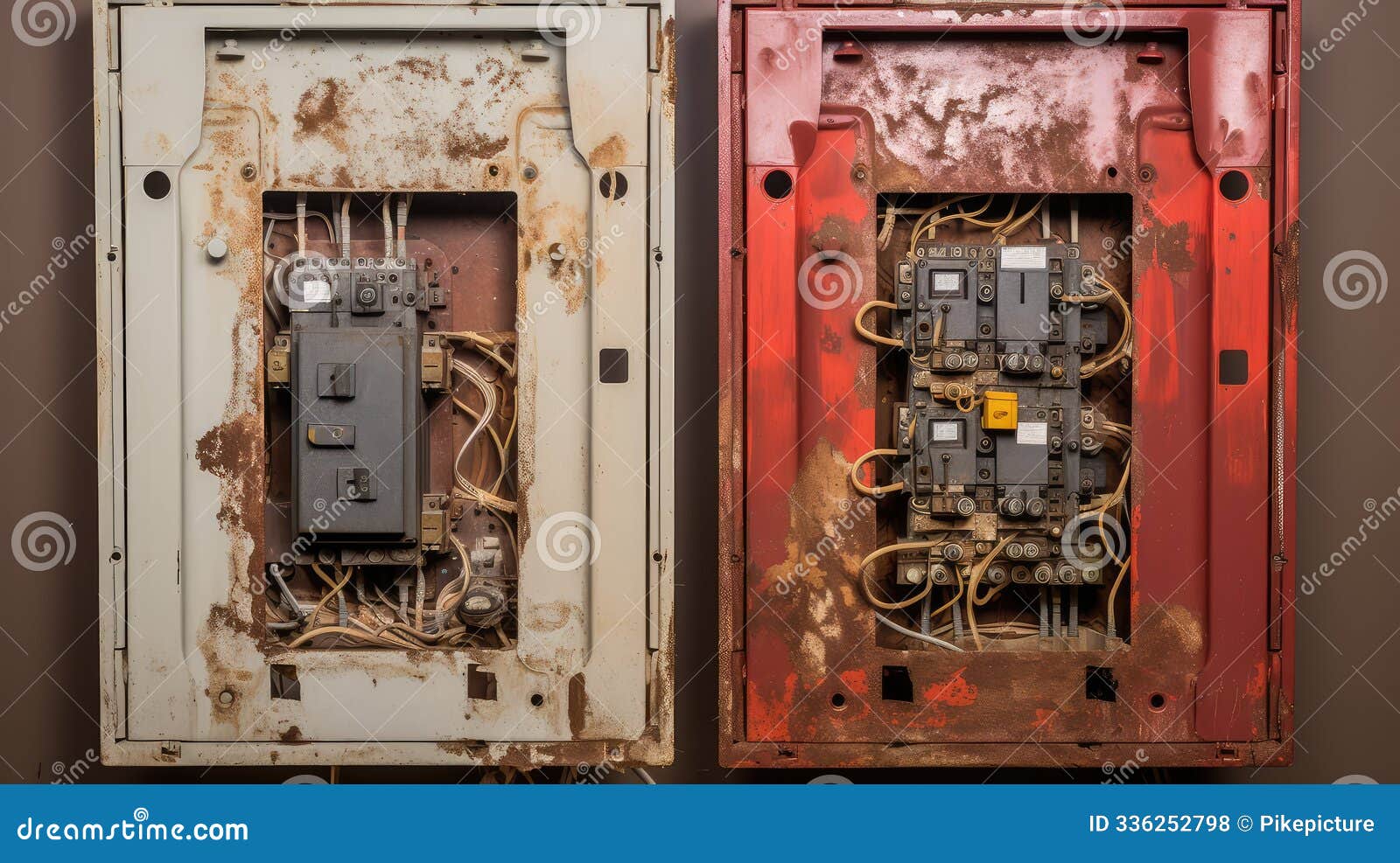 Electrical Panel With Switches, Fuse, Contactor, Wire, Automatic ...