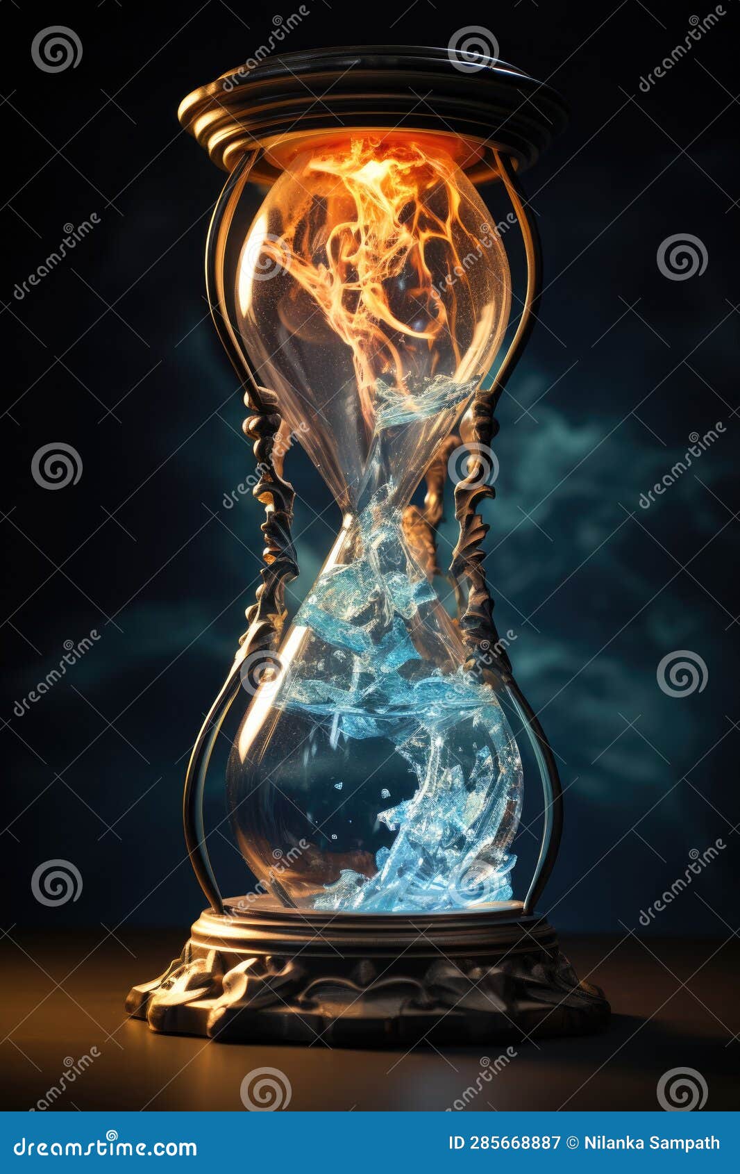 The Transformation from Fire To Ice in the Hourglass. Generative AI ...