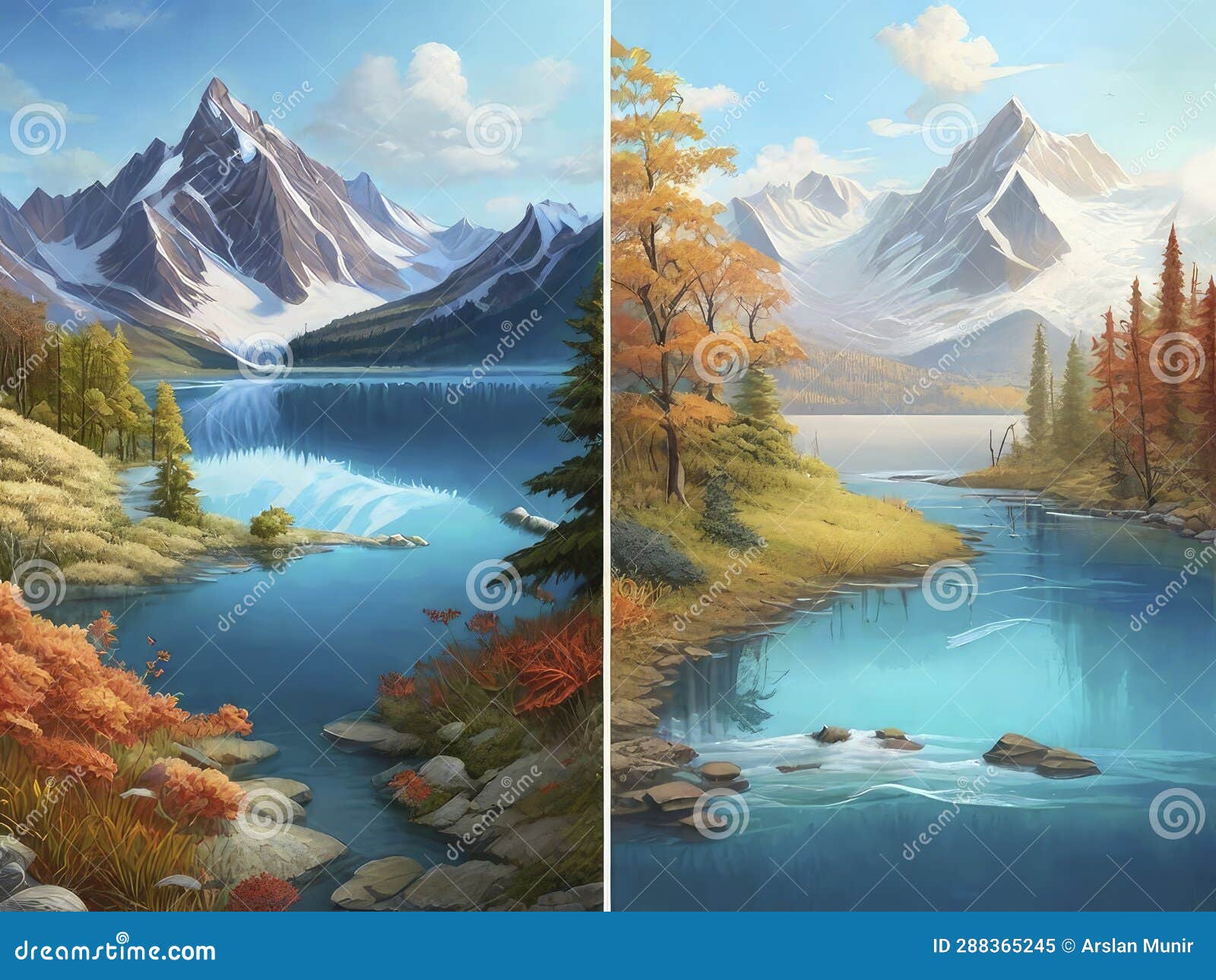 Before-and-after Transformation of Landscapes Due To Rising ...