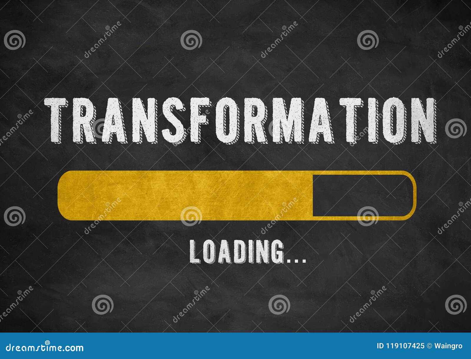 Transformation Progress Bar Stock Illustration - Illustration of ...