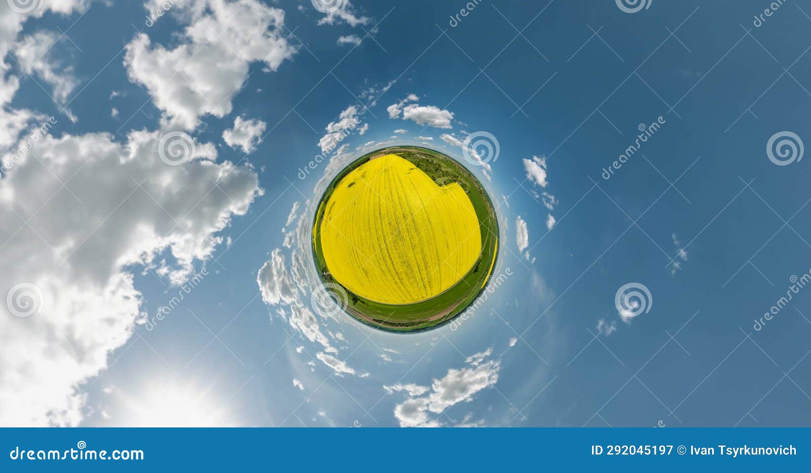 Transformation with Rotation of Landscape into Tiny Planet Rapeseed ...