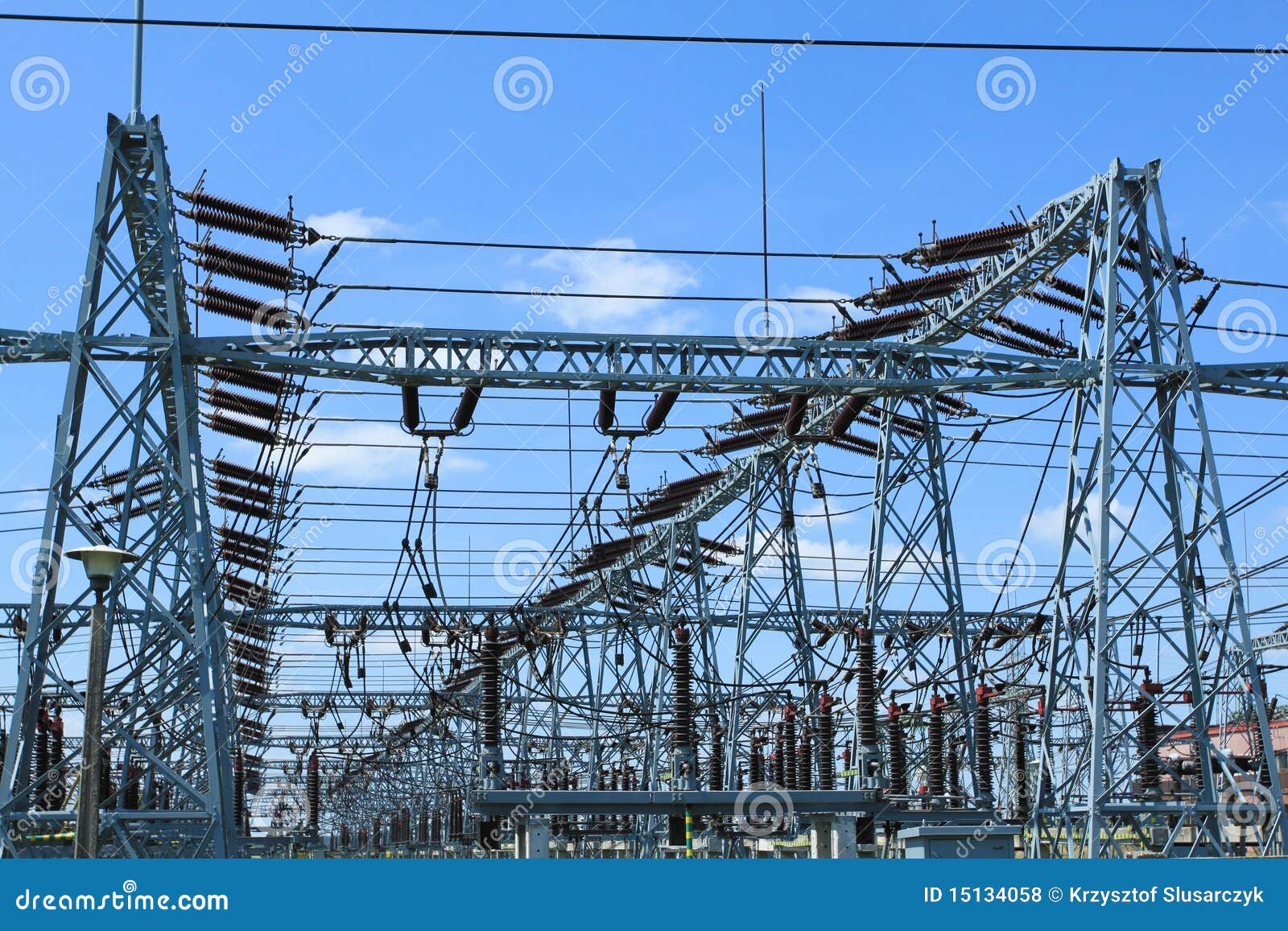 Transformation station stock photo. Image of grid, electric - 15134058