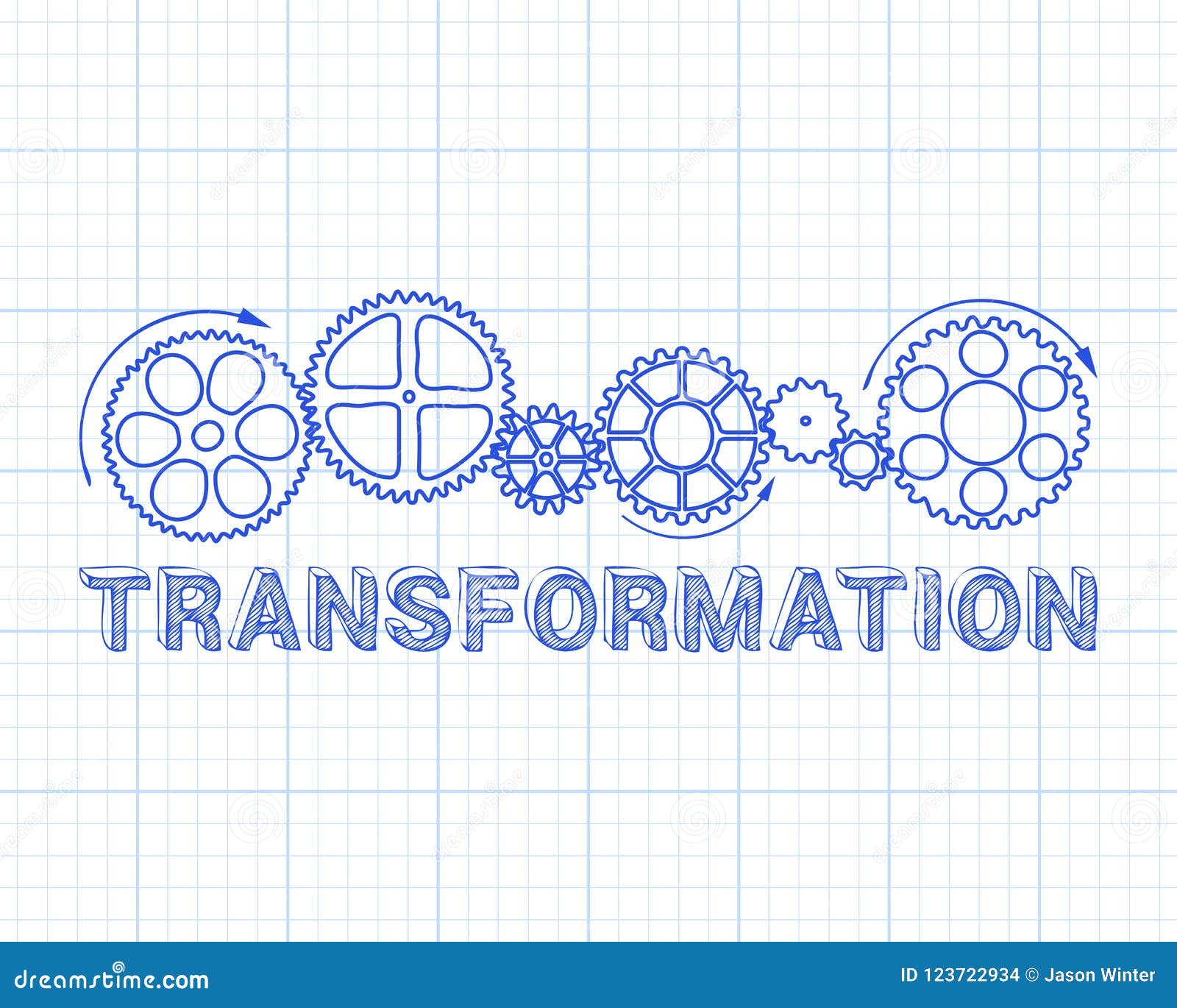 Transformation Graph Paper stock vector. Illustration of background ...
