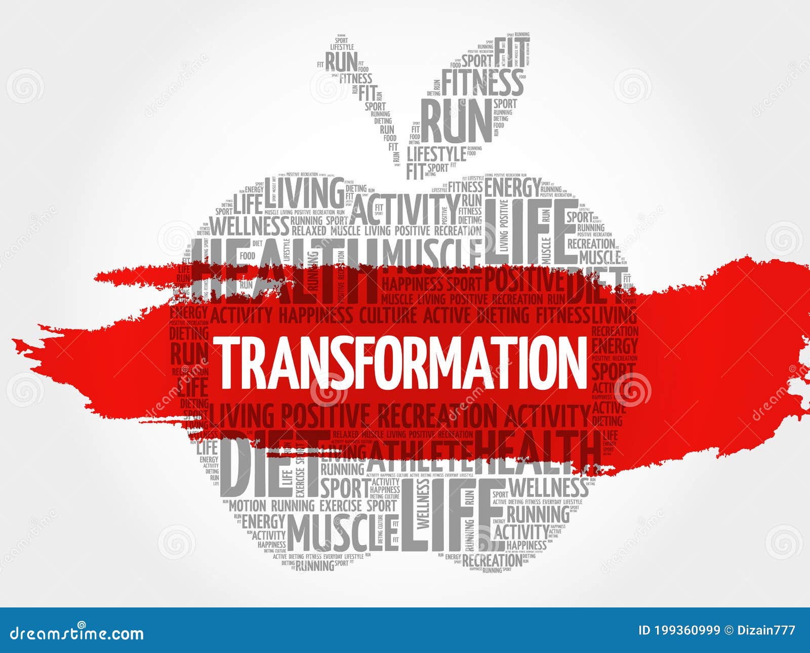 TRANSFORMATION word cloud stock illustration. Illustration of apple ...