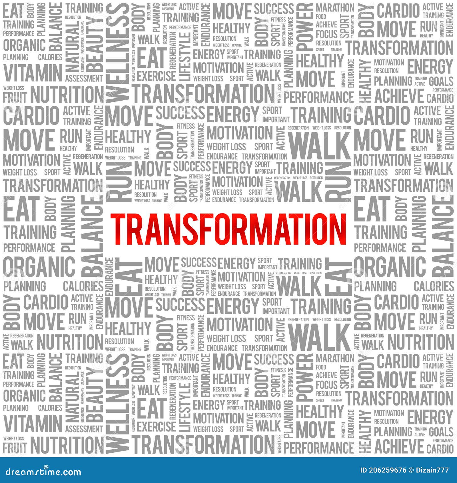 TRANSFORMATION Word Cloud Background Stock Illustration - Illustration ...