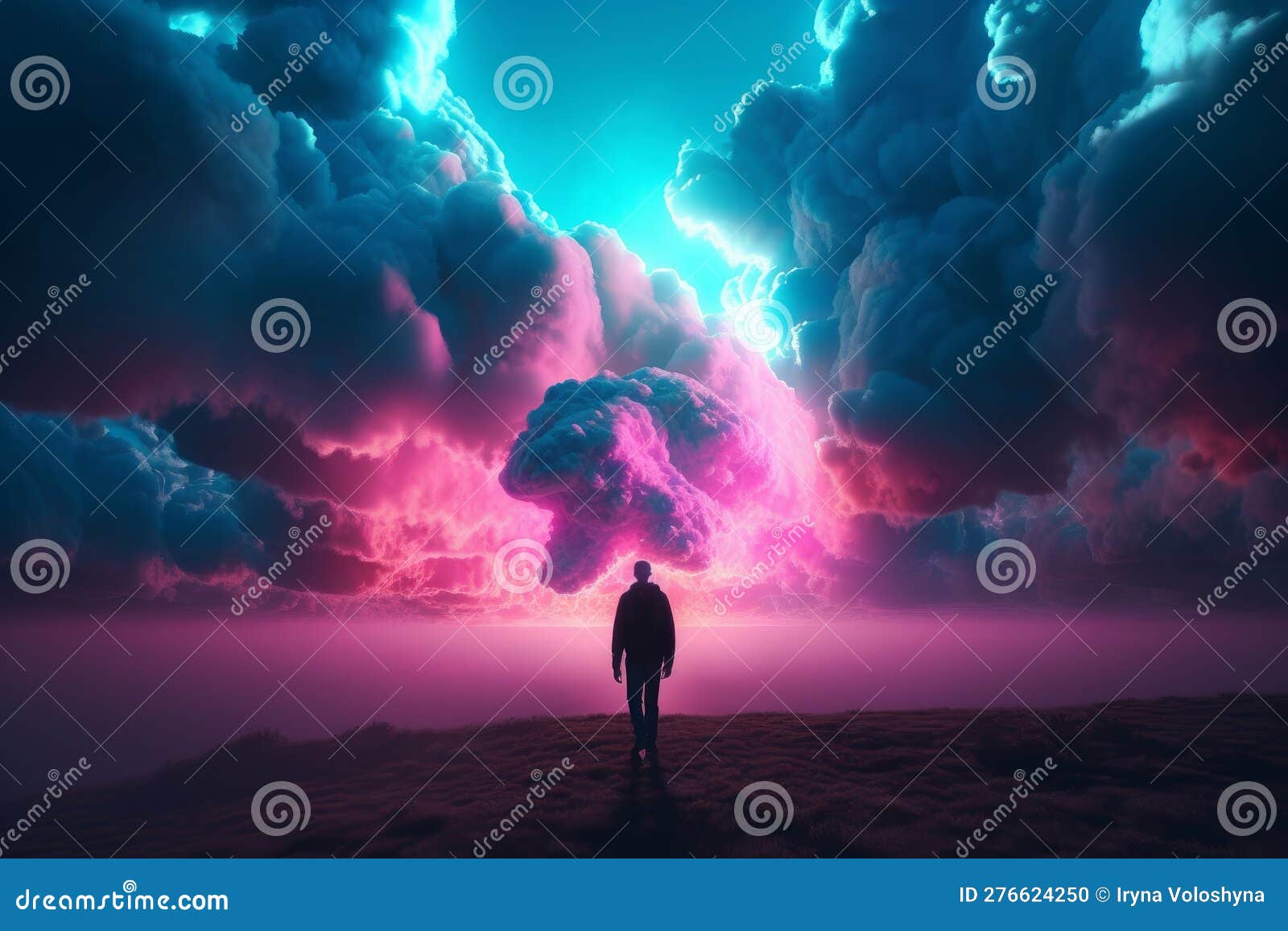 Transformative High-Tech Cloud Computing in a Neon World Stock ... Transformative High-Tech Cloud Computing in a Neon World Stock ...