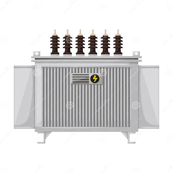 Transformator Vector Iconcartoon Vectorpictogram Geïsoleerd Op Witte ...