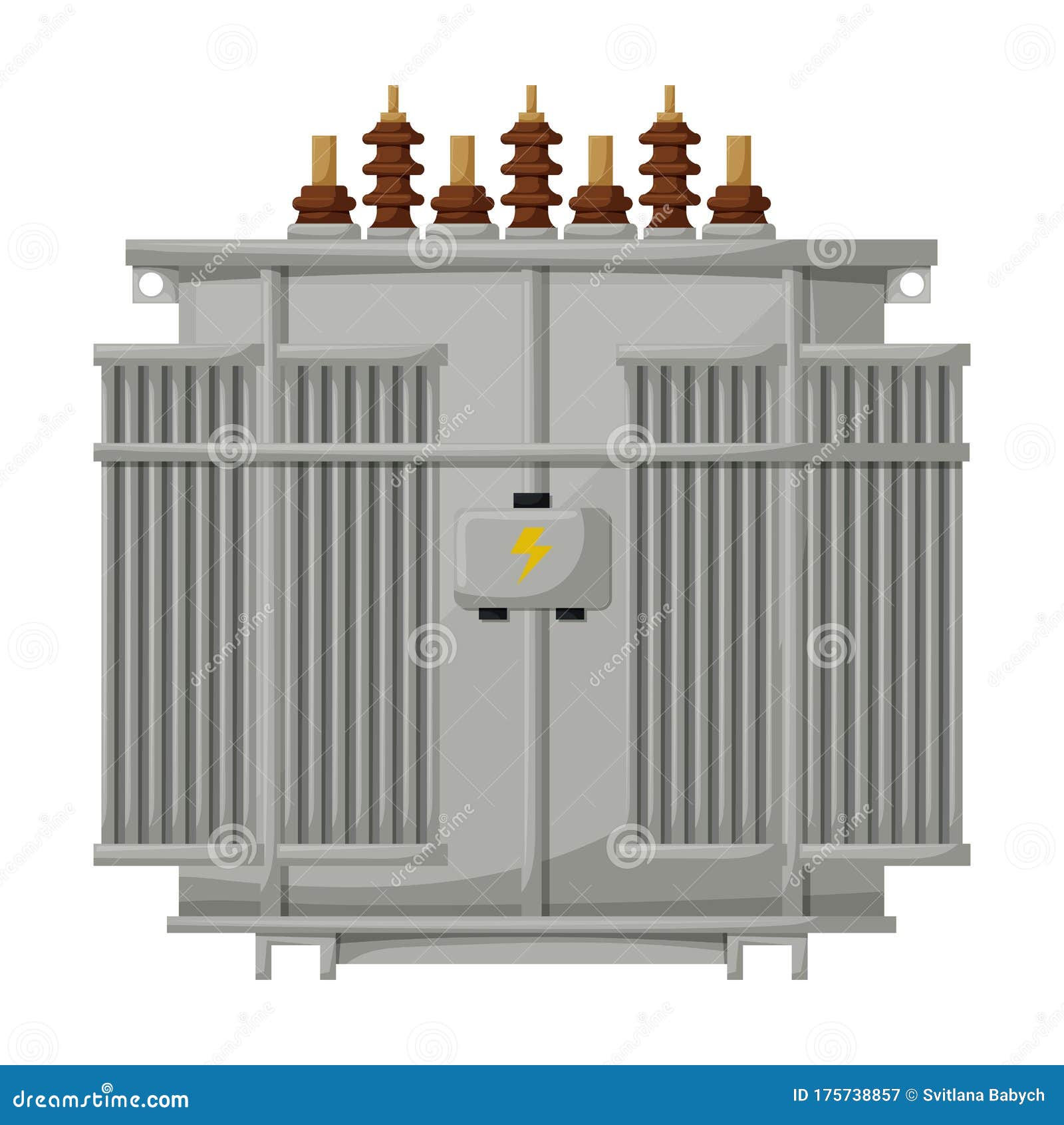 Transformator Vector Iconcartoon Vectorpictogram Geïsoleerd Op Witte ...