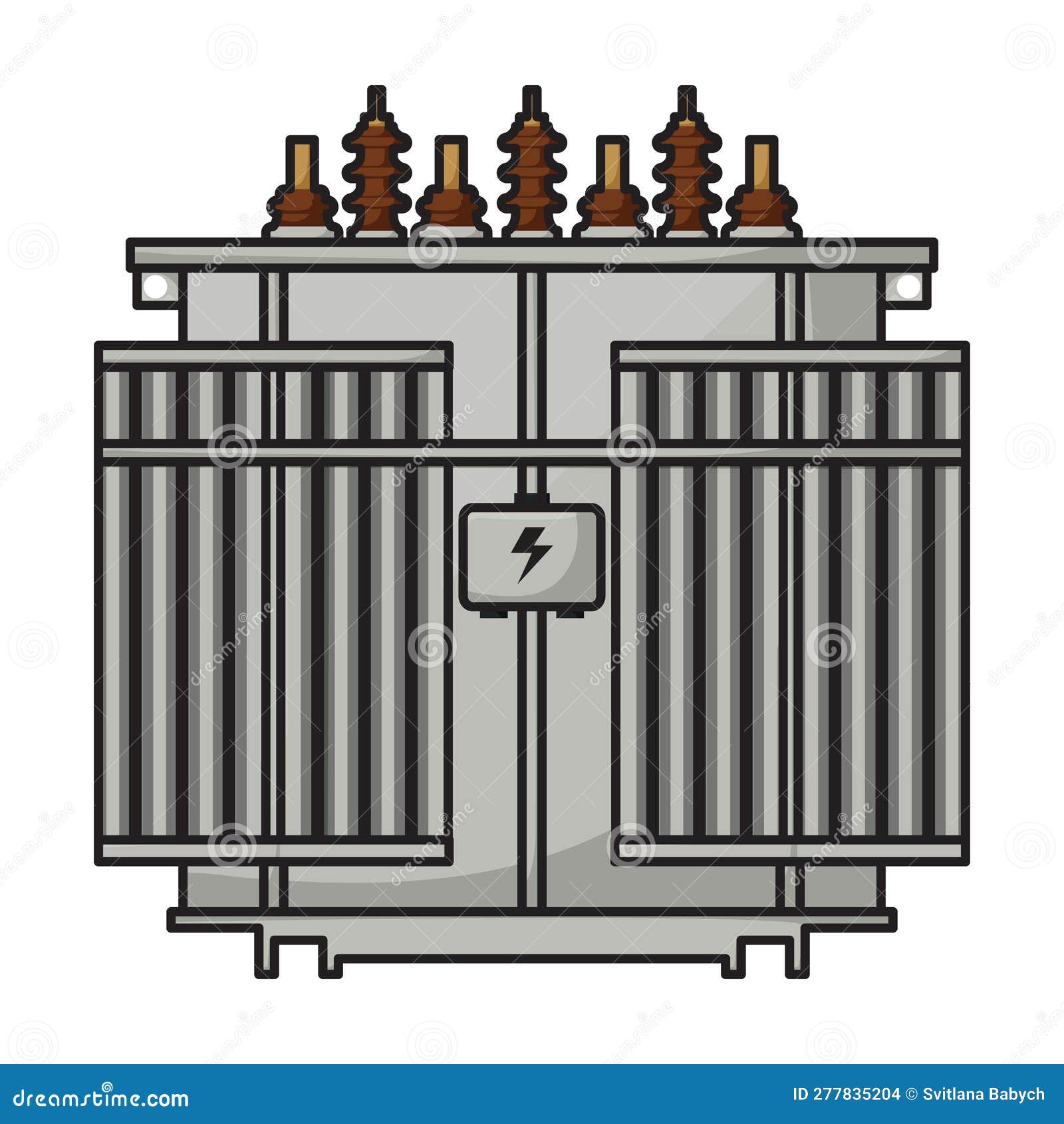 Transformator Vectoriconcolor-vectorpictogram Geïsoleerd Op Witte ...