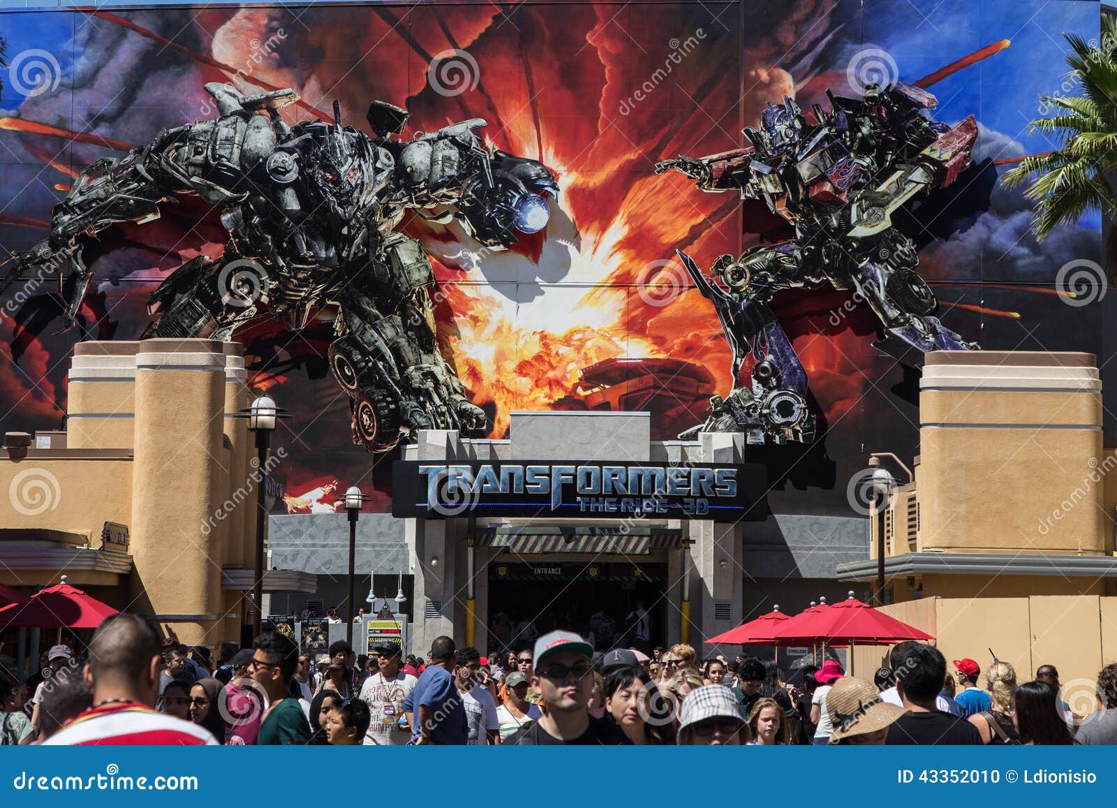 Transformatoren 3 De Rit Universele Studio's Van D, Hollywood ...