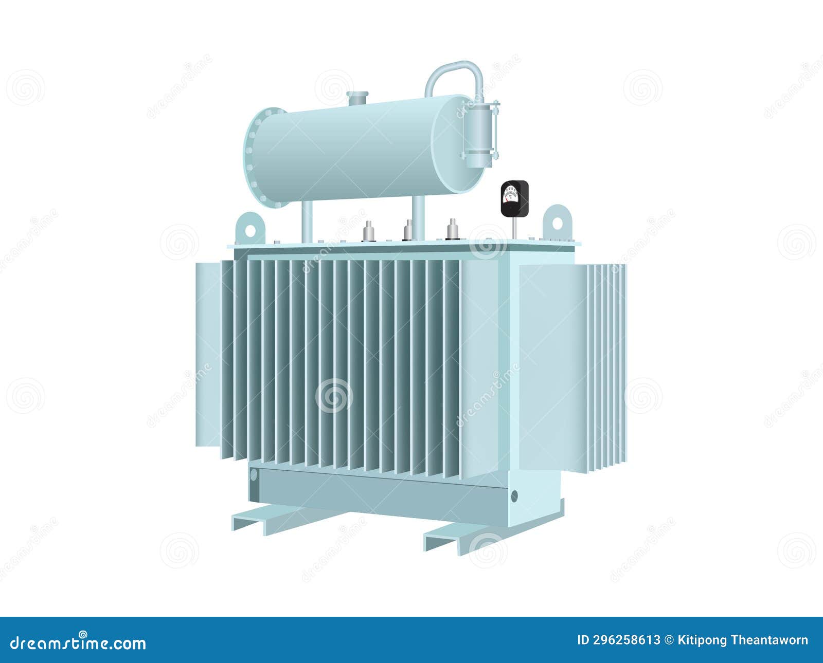 Transformer Vector Installation on White Background. Stock Vector ...