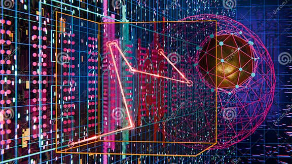 Transformer Architecture Dynamic Summation Of Embedding Vectors In Action 3d Rendering Stock