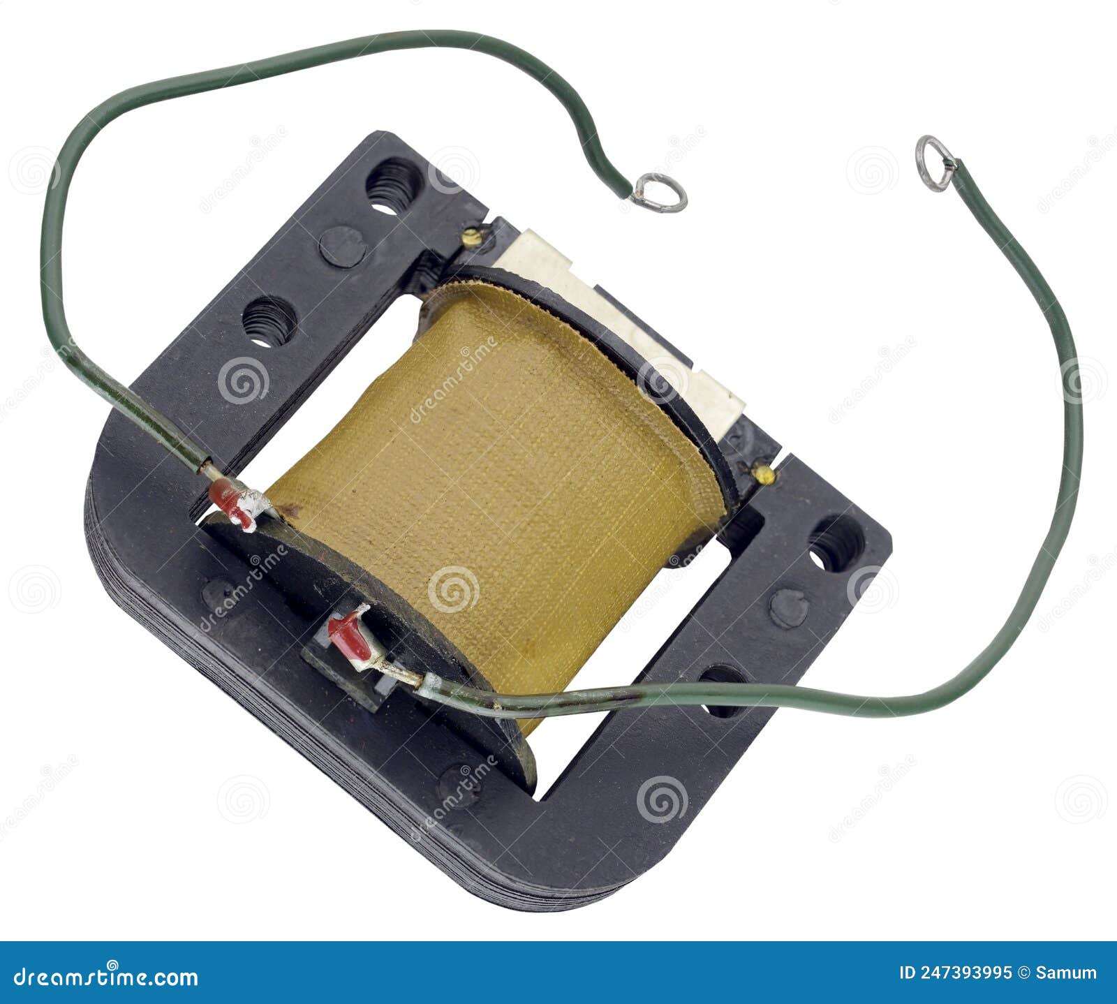 Transformer Coil with Copper Wire Stock Image - Image of generator ...