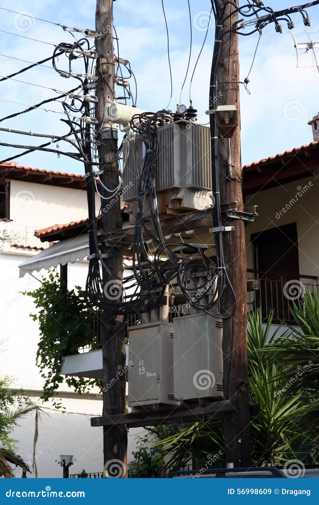 Transformer stock image. Image of blue, equipment, electric - 56998609