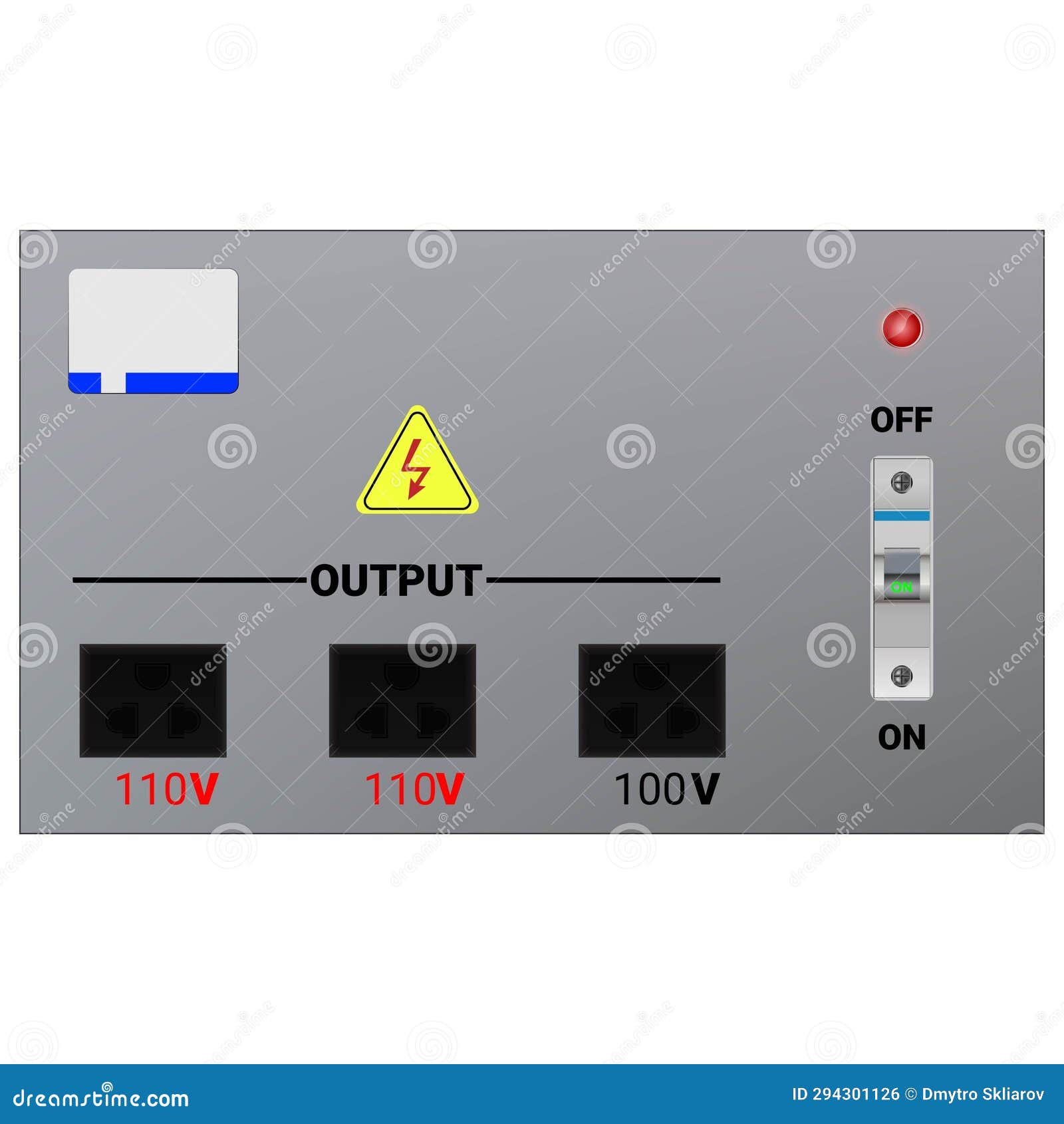 Transformer Electrical Box. Fuse Box. Power Switch Panel. Electrical ...