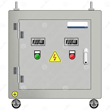 Transformer Electrical Box. Fuse Box. Power Switch Panel. Electrical ...
