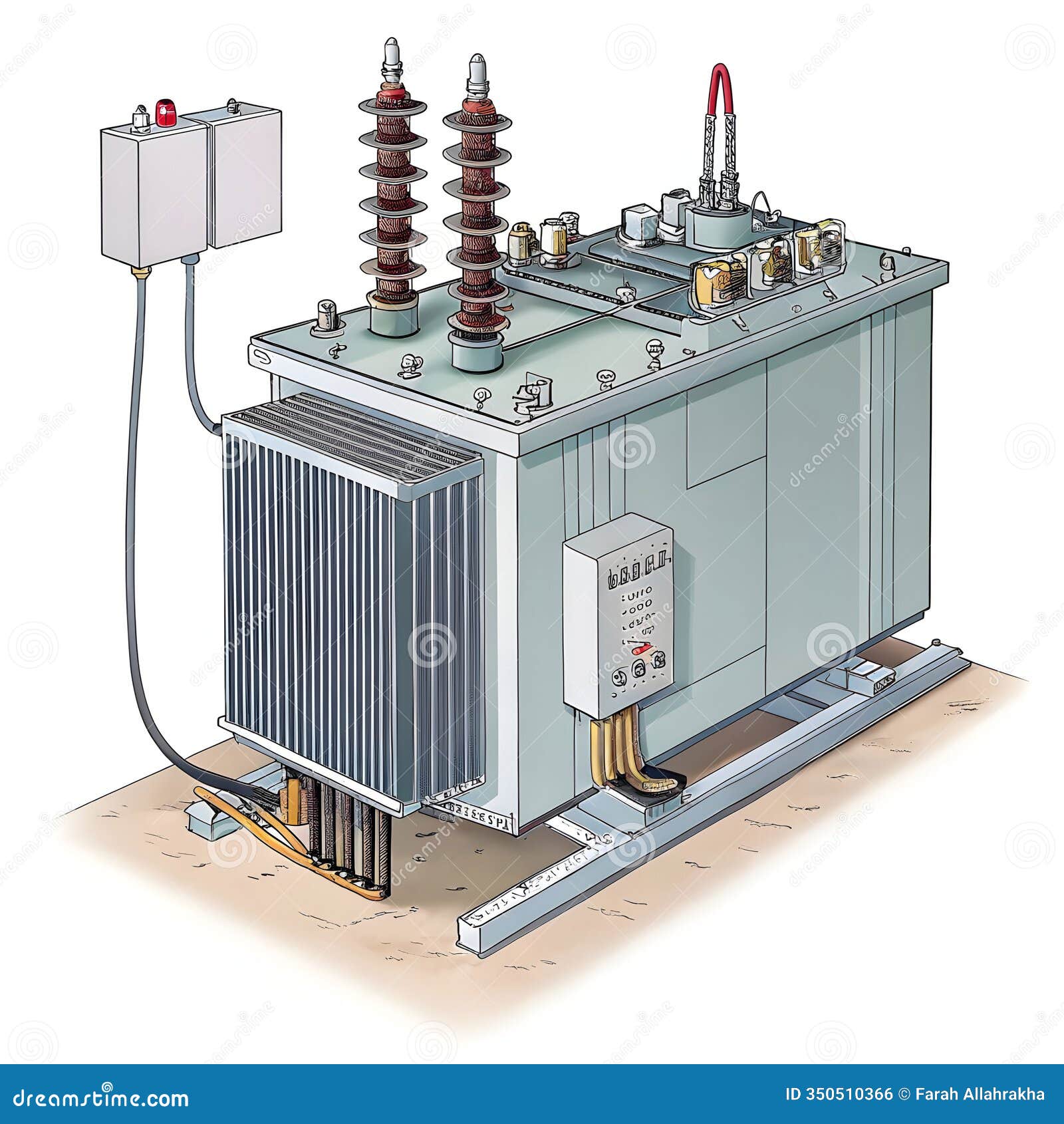 A Transformer, an Electrical Device Used To Change Voltage Levels in ...
