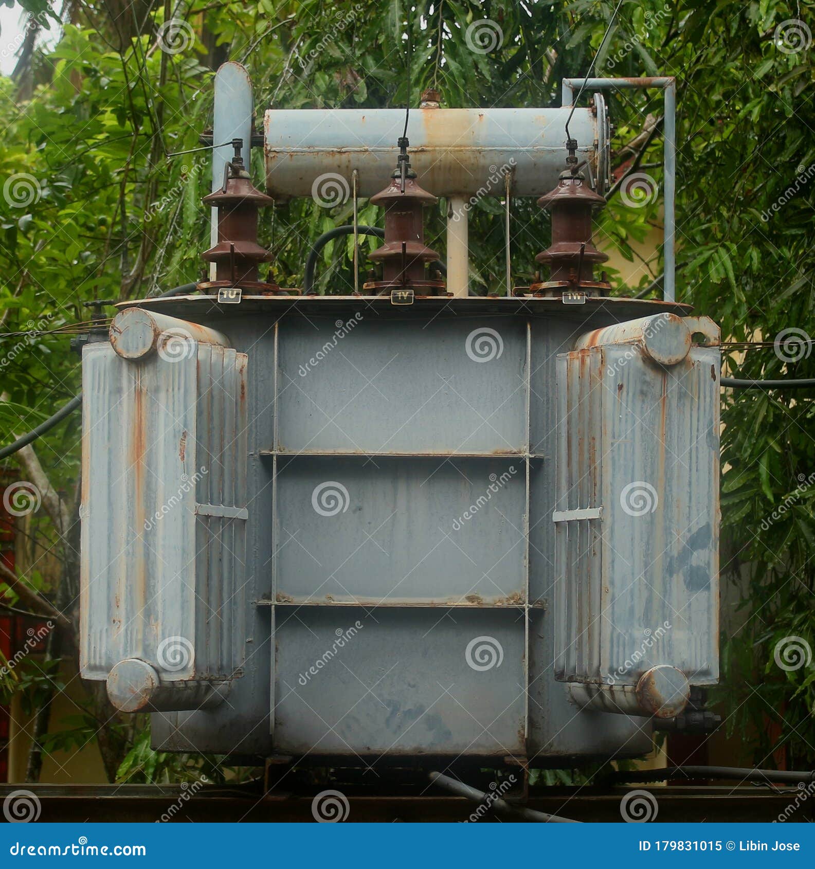 Transformer Electrical in the Post Stock Image - Image of outage ...