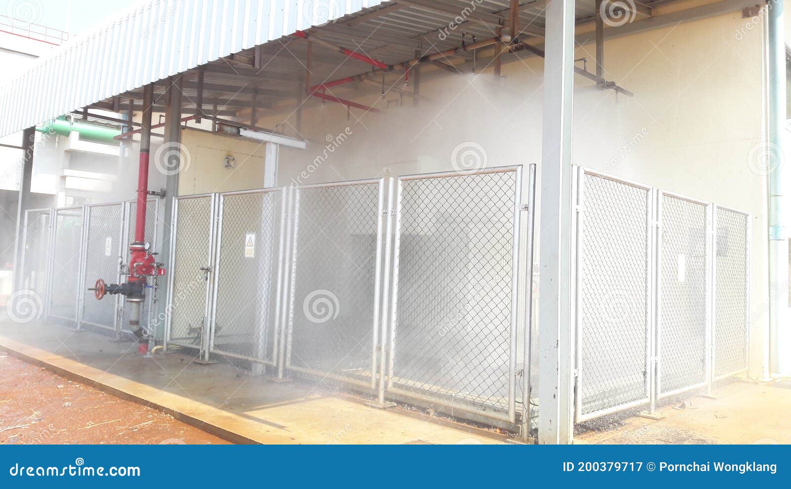 Transformer with Fire Protection Testing, Utility System, Power Plant ...