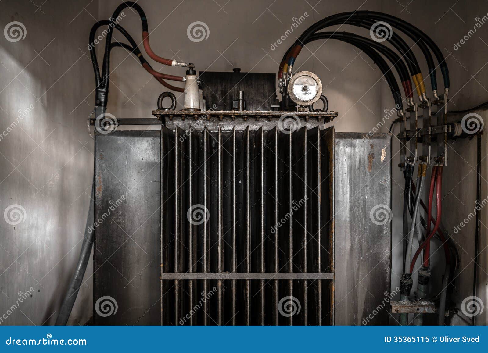 Transformer on the ground stock image. Image of electric - 35365115