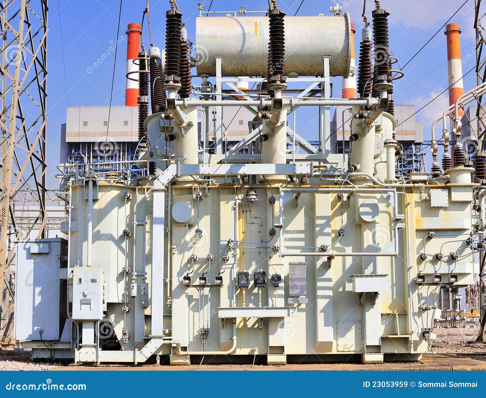 Transformer On High Power Station Royalty Free Stock Images - Image ...