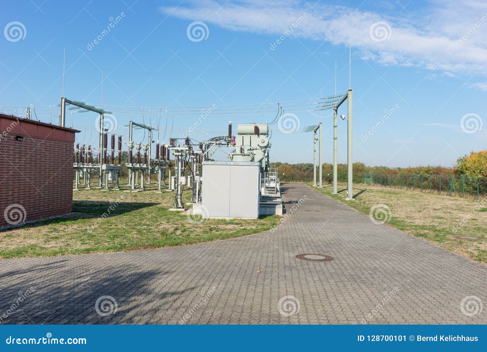 Transformer and High Voltage Distribution Station Stock Image - Image ...