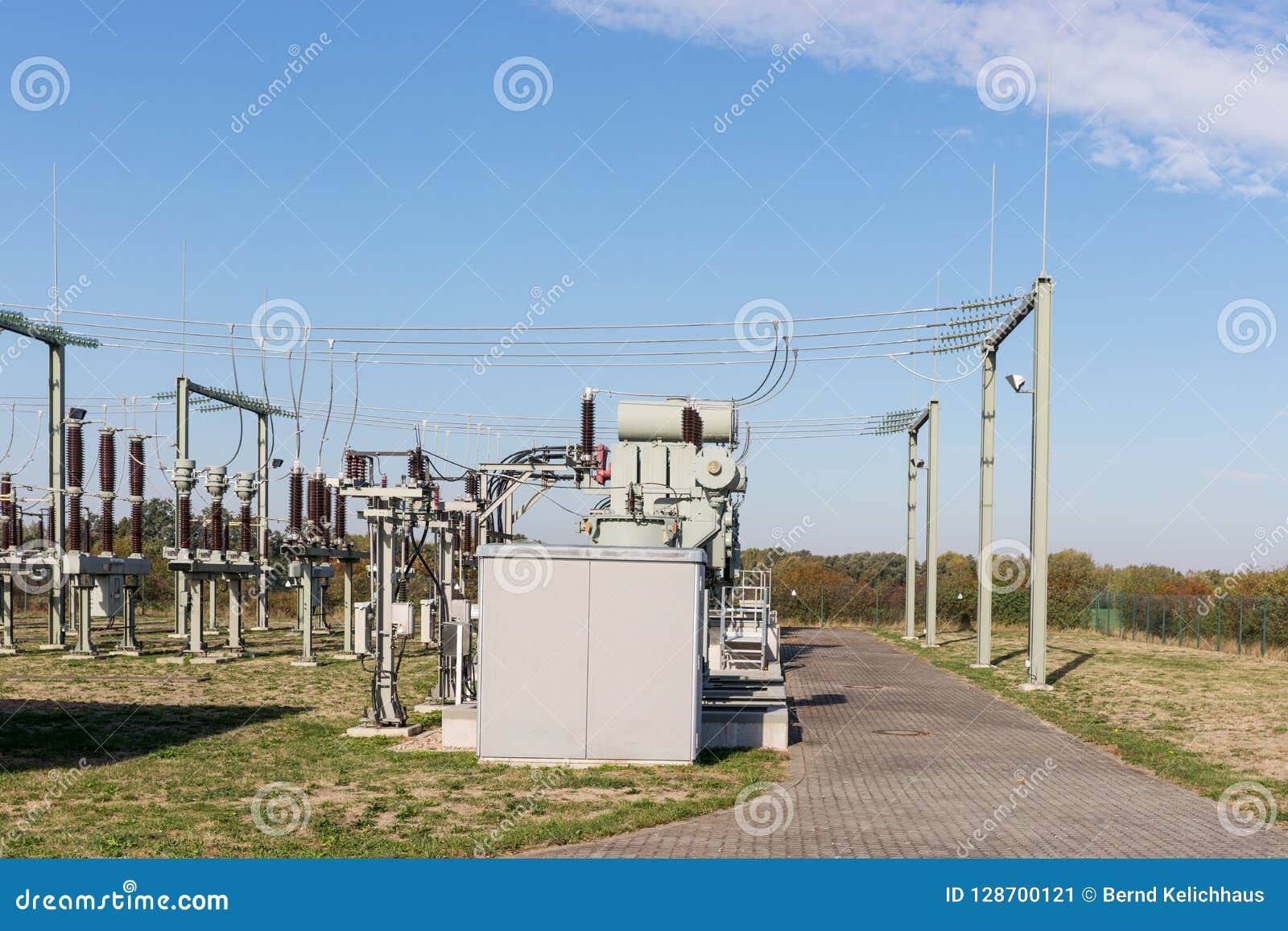 Transformer and High Voltage Distribution Station Stock Image - Image ...