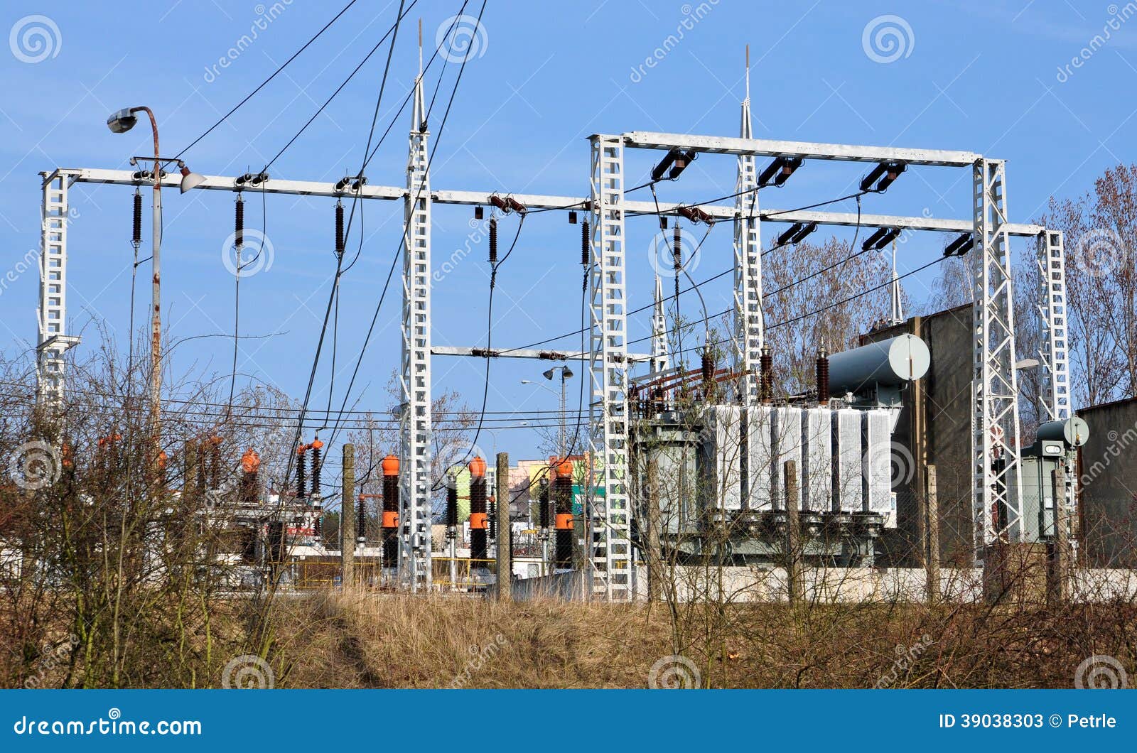 Transformer High Voltage Distribution Stations Stock Image - Image of ...