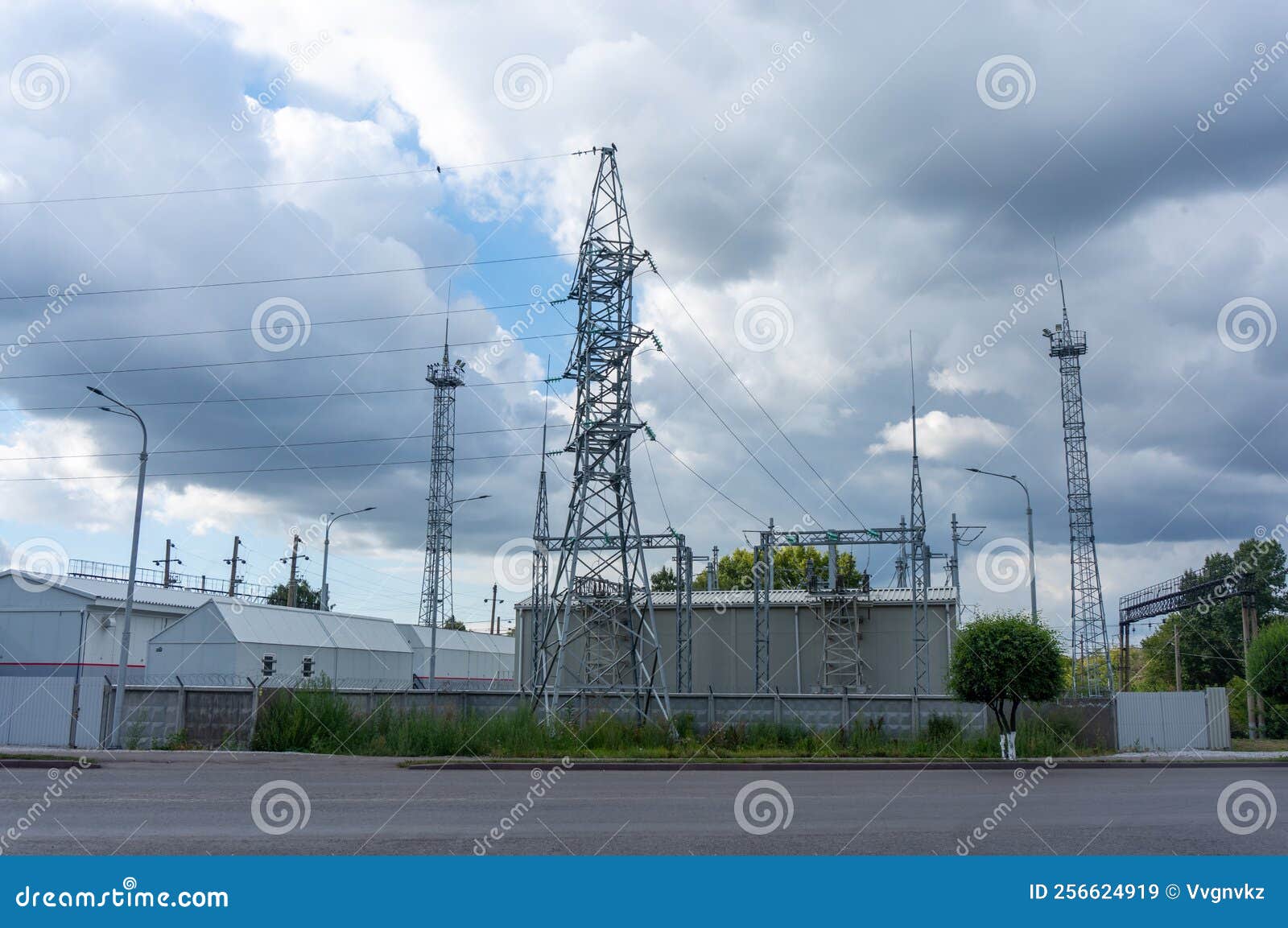 Transformer On High Power Station Royalty-Free Stock Photo ...