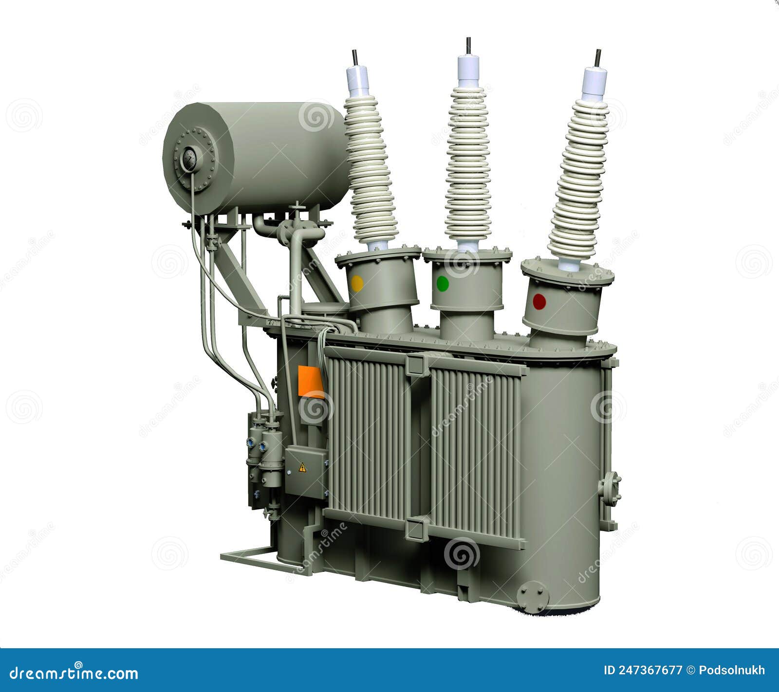 Transformer 3d model stock illustration. Illustration of electric ...