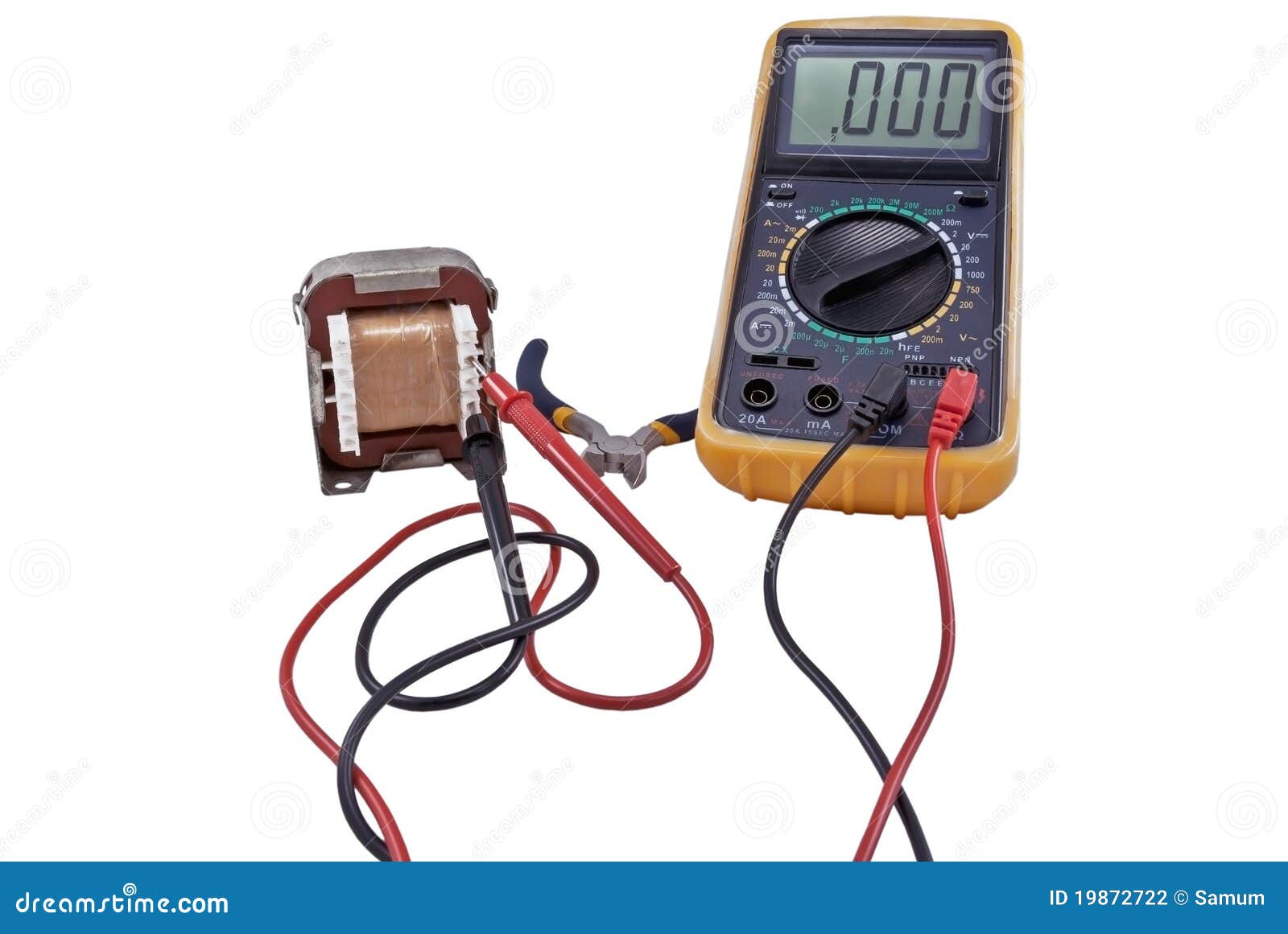 Transformer and Measuring Device Stock Photo - Image of display, check ...