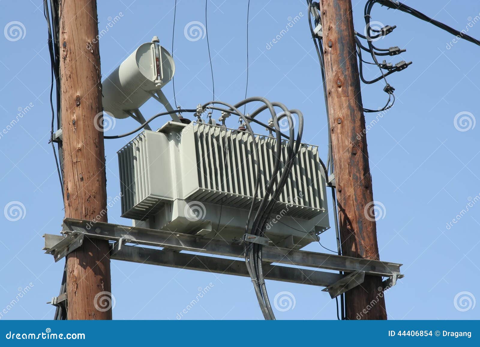 Transformer stock photo. Image of high, blue, power, danger - 44406854