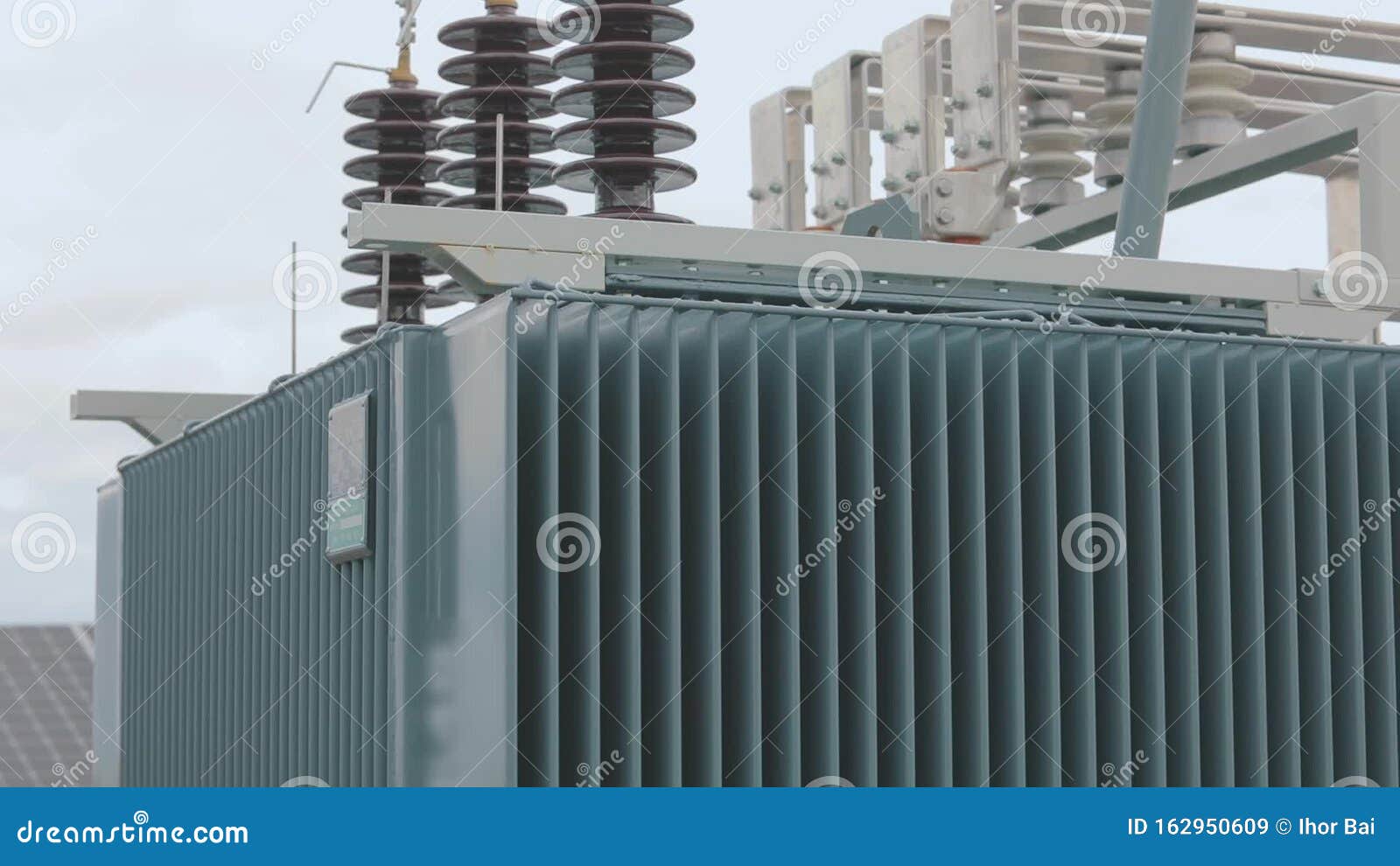 Transformer at a Power Plant, Transformer at a Solar Power Station ...