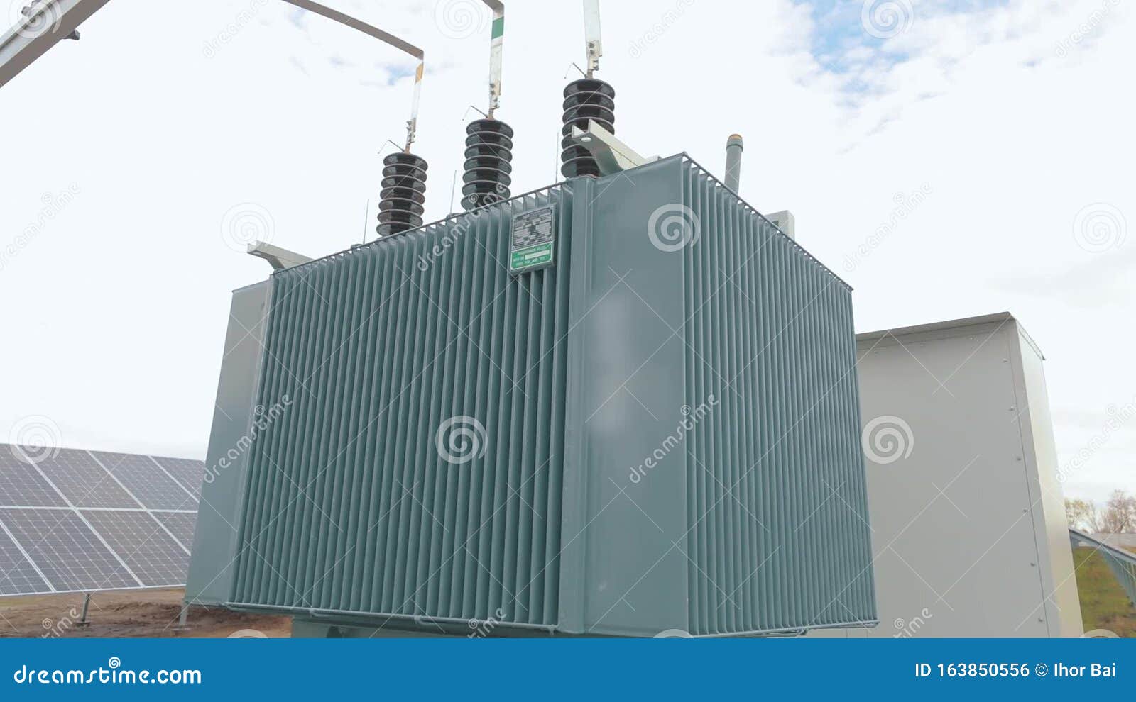 Transformer at a Power Plant, Transformer at a Solar Power Station ...