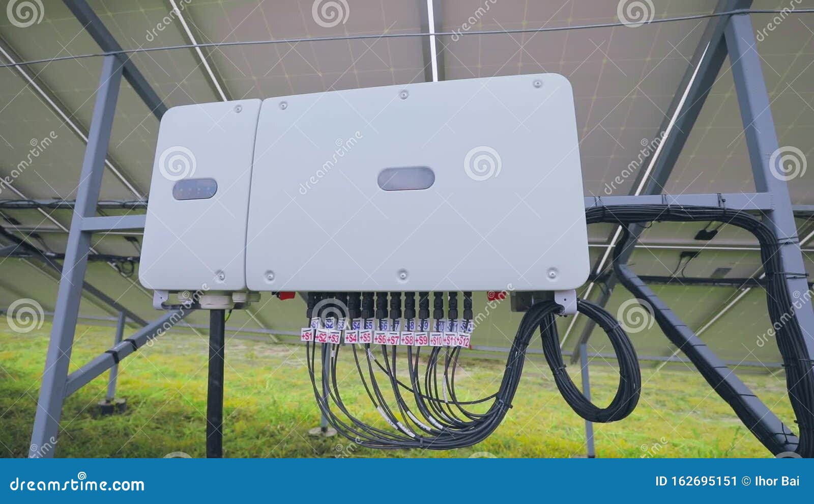 Solar Station Equipment. Transformer at a Solar Power Station. Stock ...