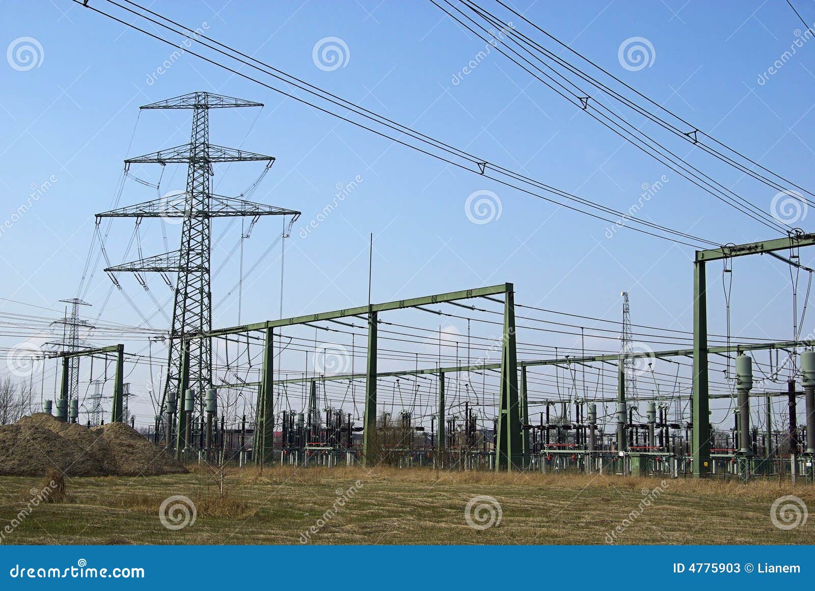 Transformer station 02 stock image. Image of high, field - 4775903