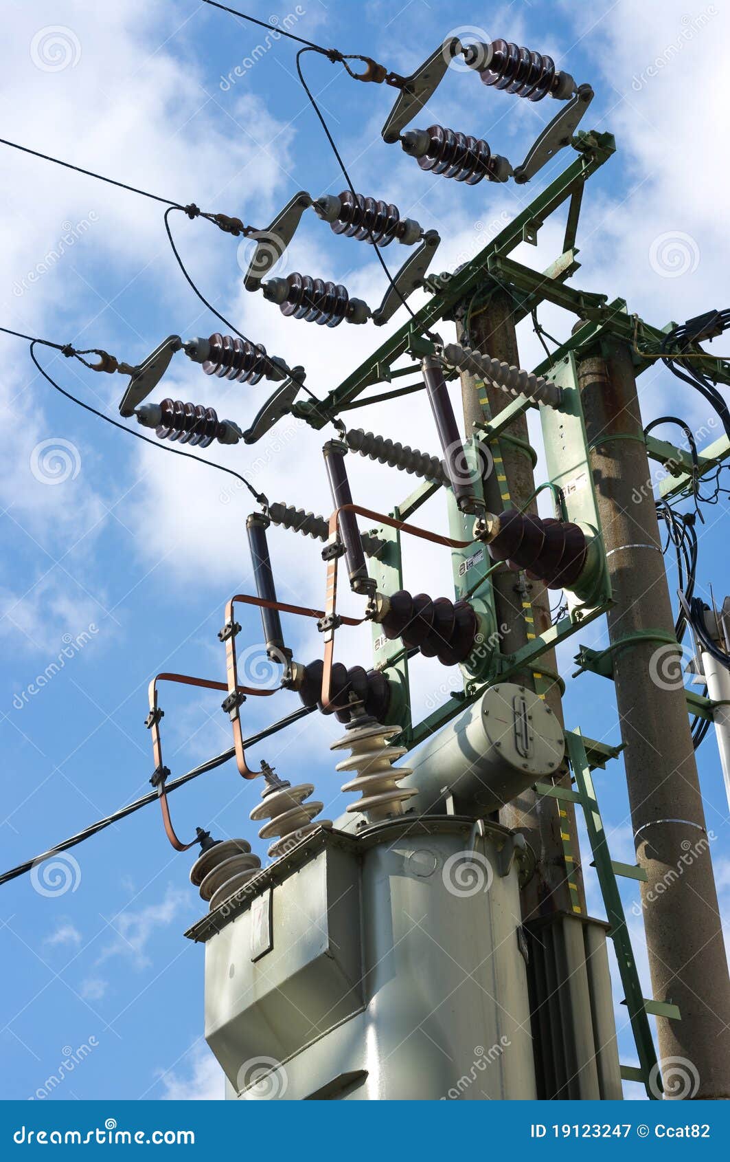 Transformer station stock image. Image of energy, factory - 19123247